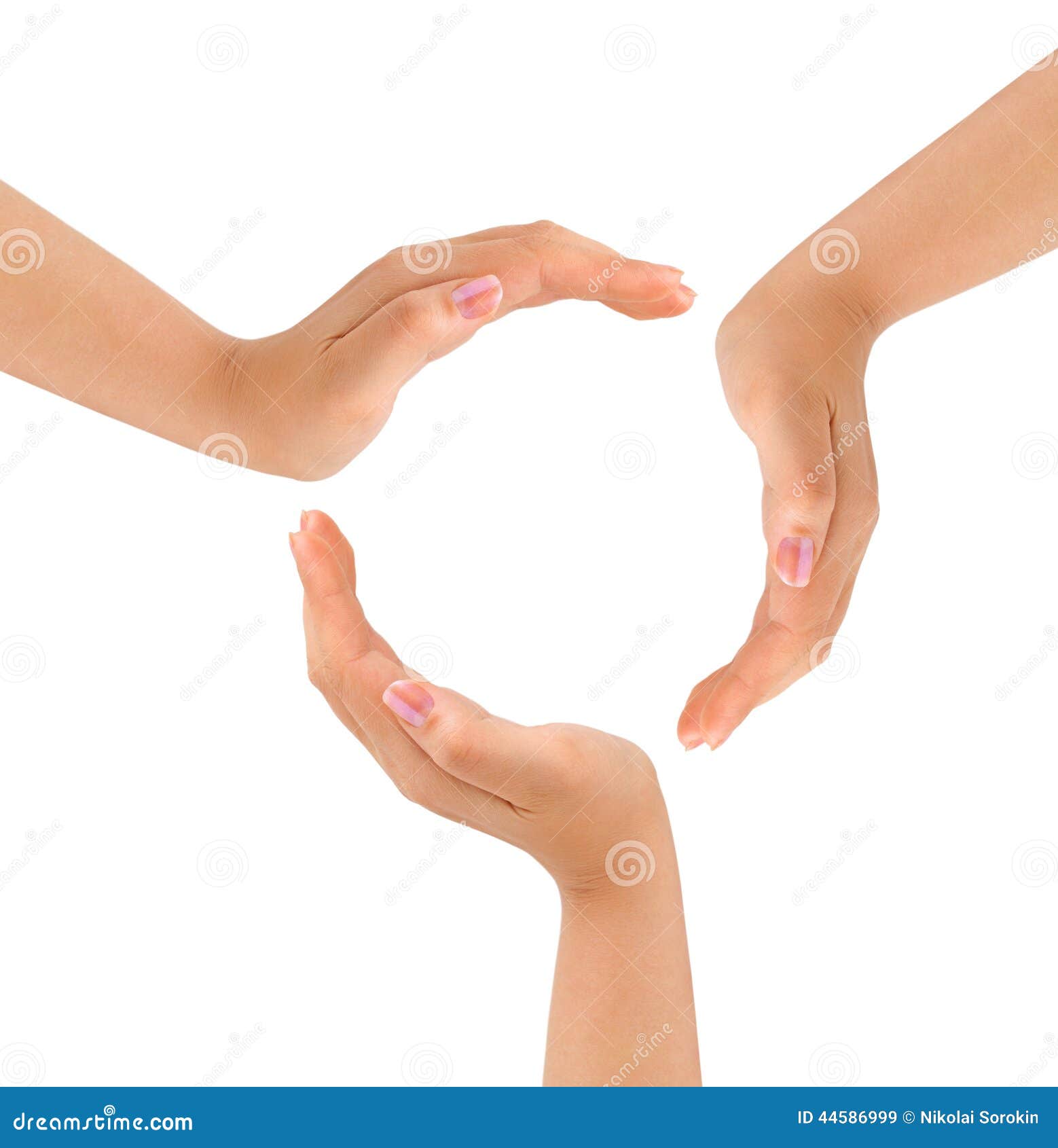 Circle made of hands stock image. Image of caucasian - 44586999