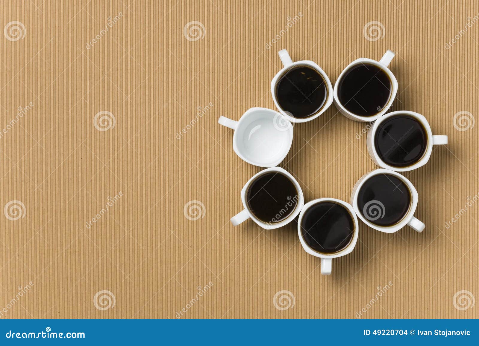 Circle made od coffee cups stock photo. Image of group - 49220704