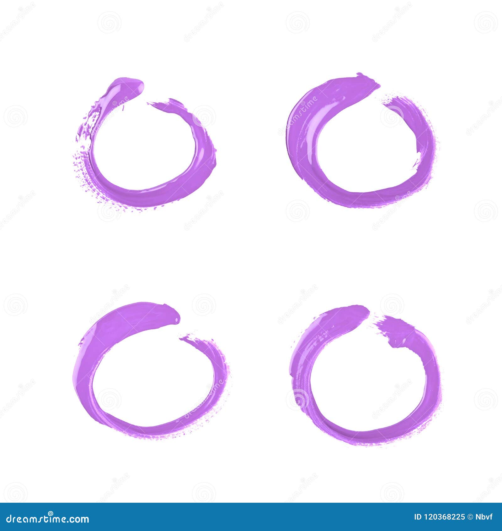 Circle Made with a Paint Stroke Isolated Stock Illustration ...