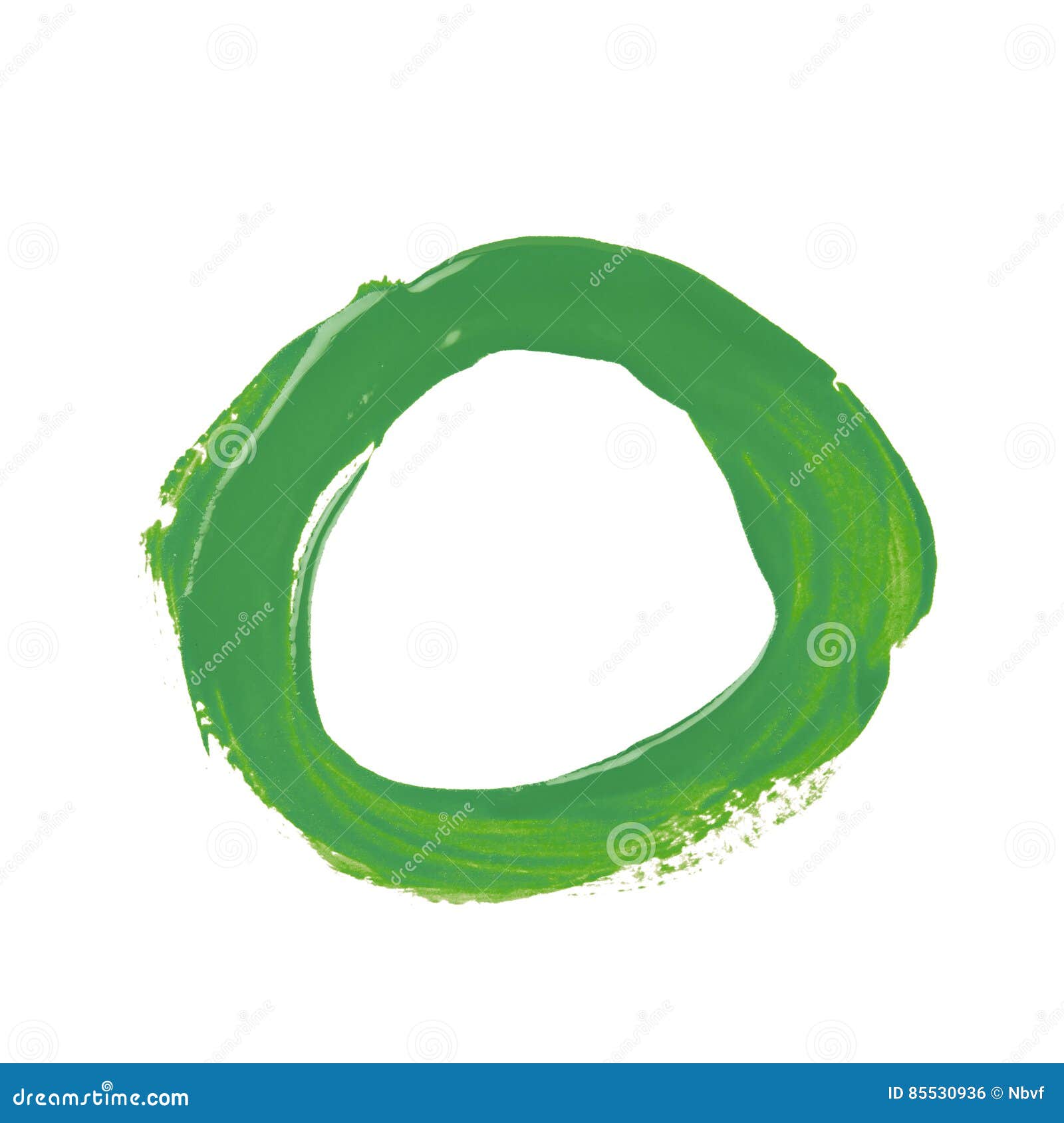 Circle Made with a Paint Stroke Isolated Stock Photo - Image of ...