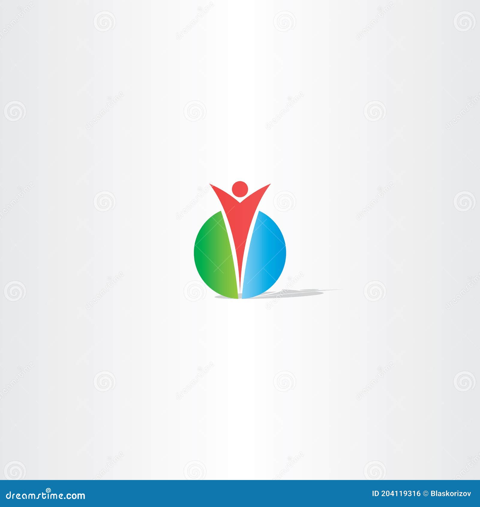 Circle Man Logo Design Vector Stock Vector - Illustration of branding ...