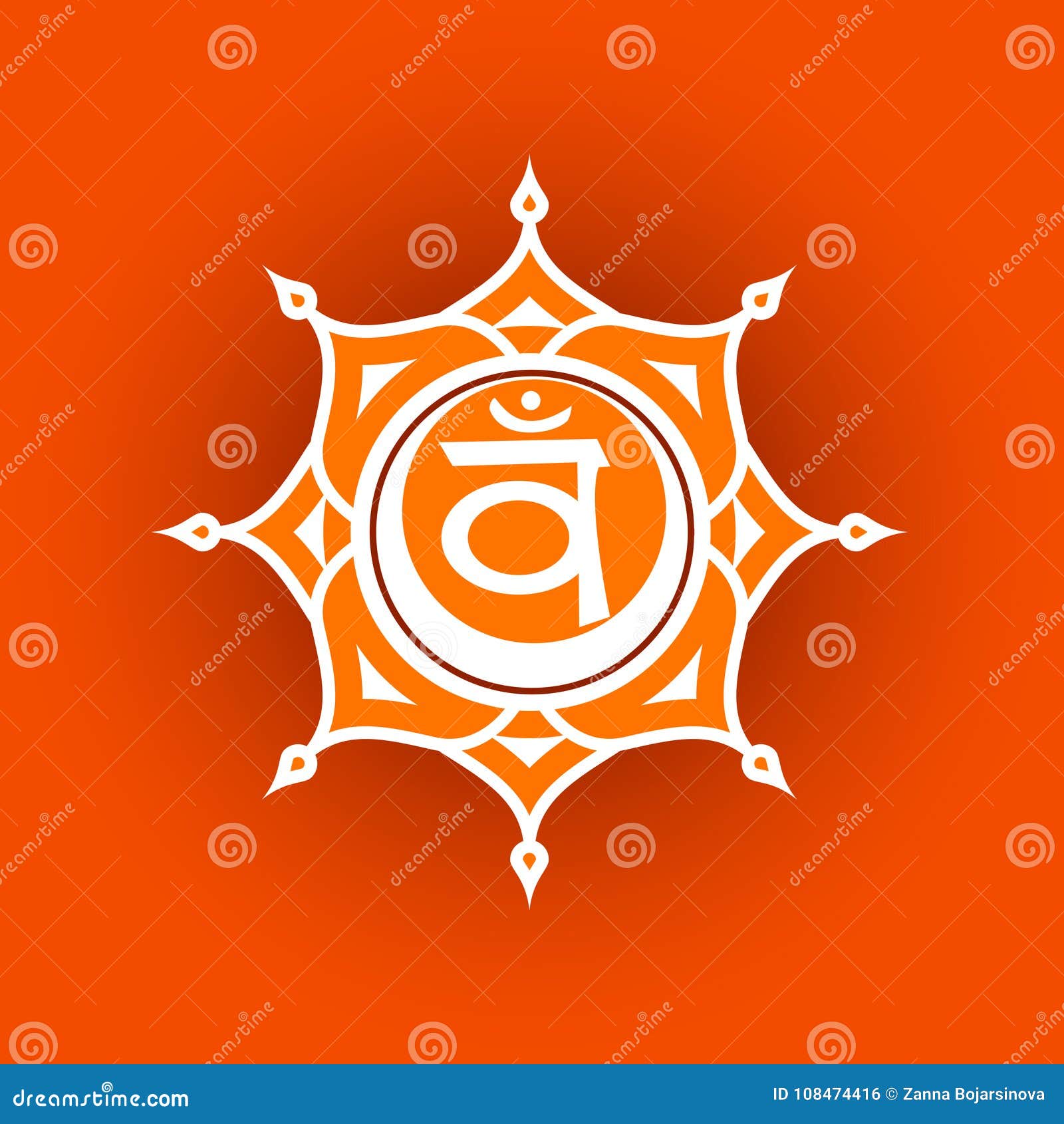 Swadhisthana Chakra - Ayurvedic Symbol Royalty-Free Stock Photography ...