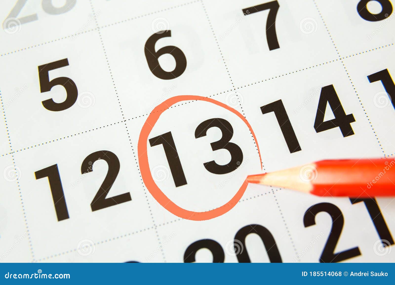 Circle Marked on Calendar Concept Stock Photo - Image of monthly ...