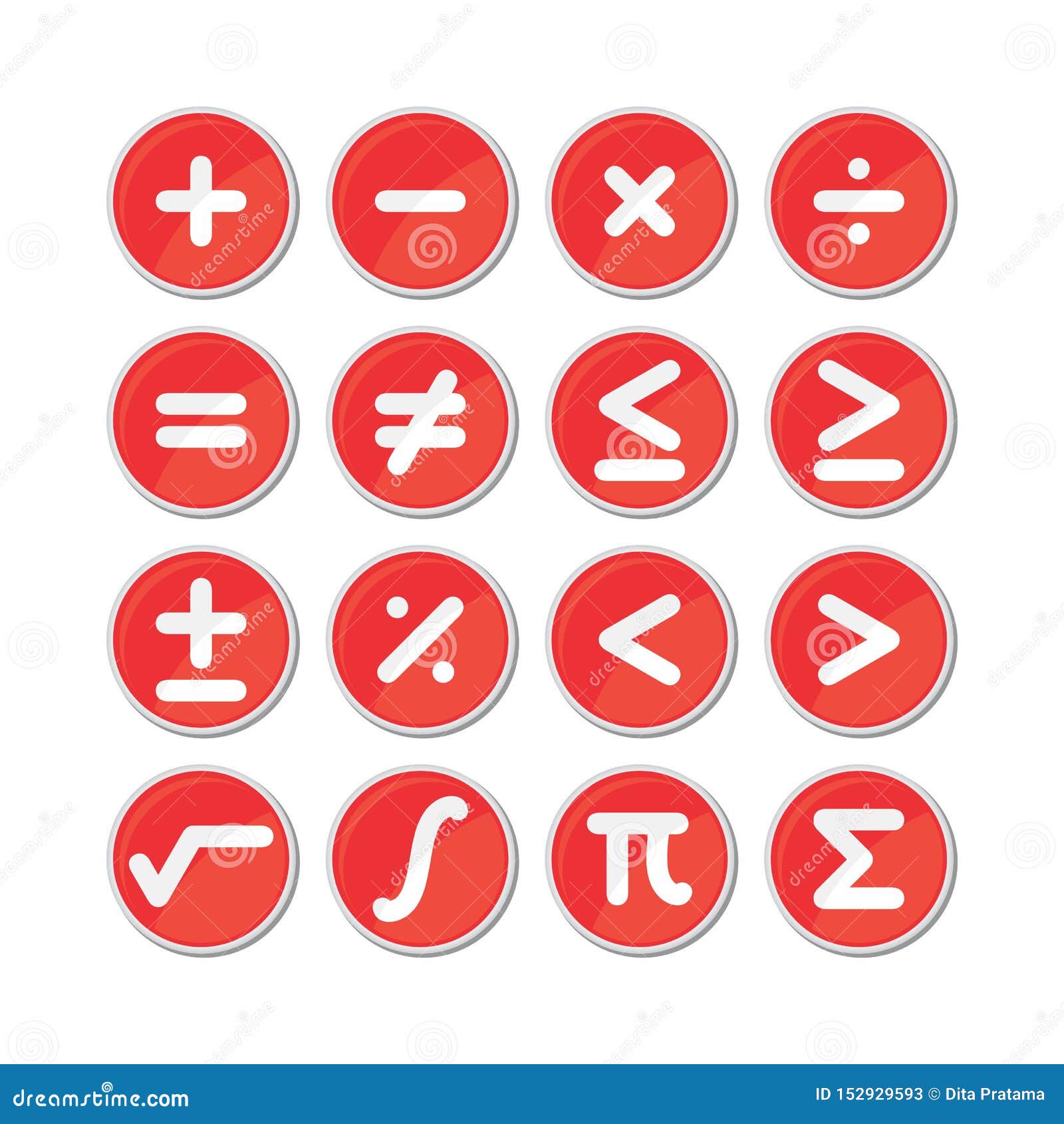 Circle Mathematics Symbol Icon Vector. Stock Illustration ...