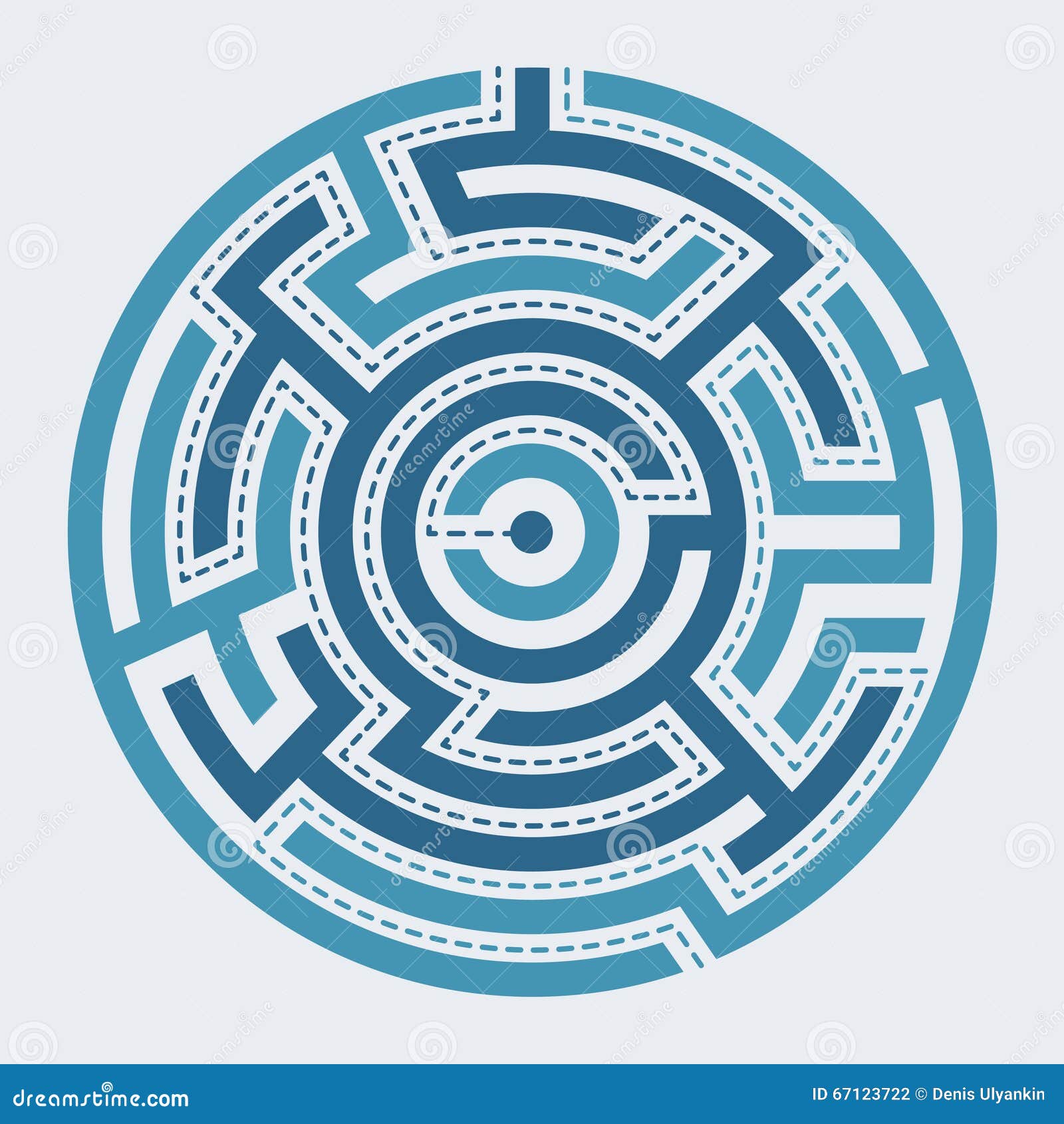 Circle Maze Vector | CartoonDealer.com #89466187