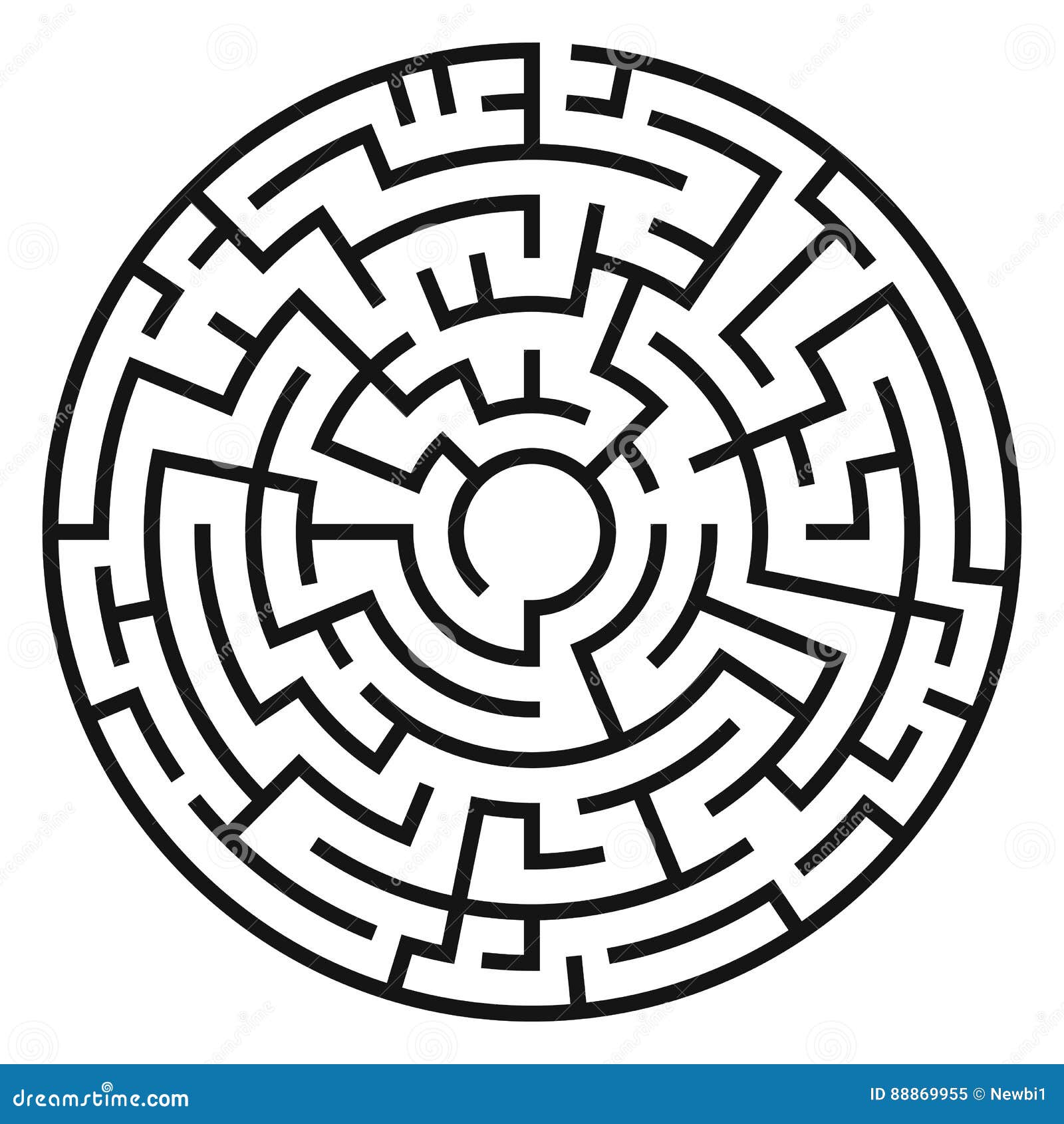 Circle Maze Vector | CartoonDealer.com #88507921