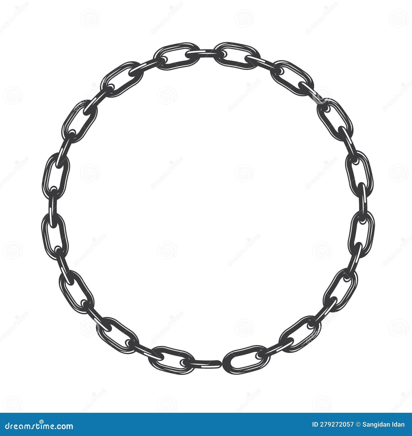 Circle Metal Chain Vector Element Design Template Stock Vector ...