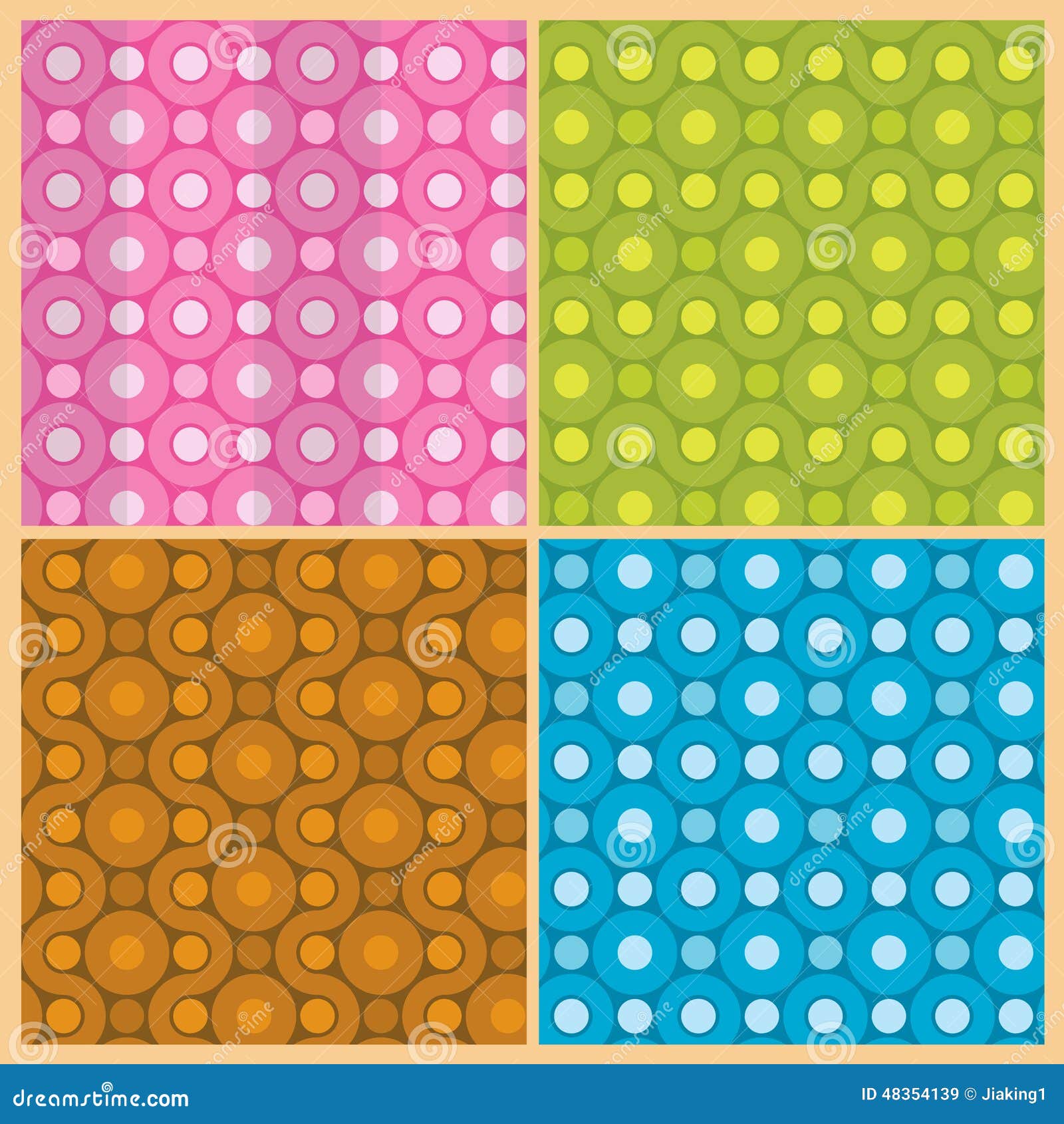 Circle Mix with Curve Line Patterns Stock Vector - Illustration of ...