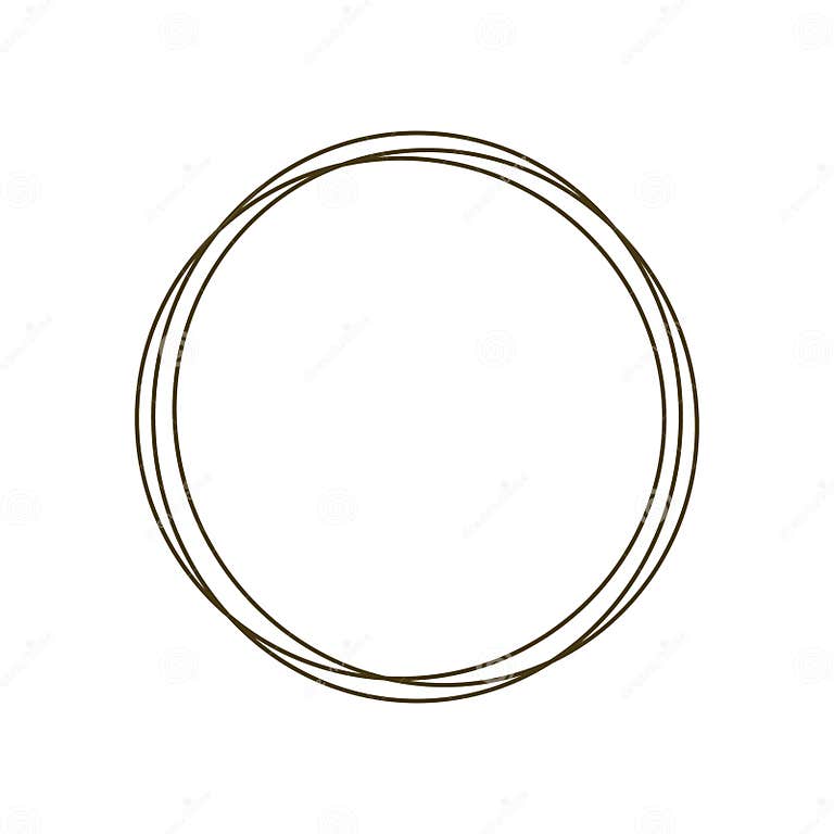 Circle Monogram Frame Vector, Wedding Frame. Stock Vector ...