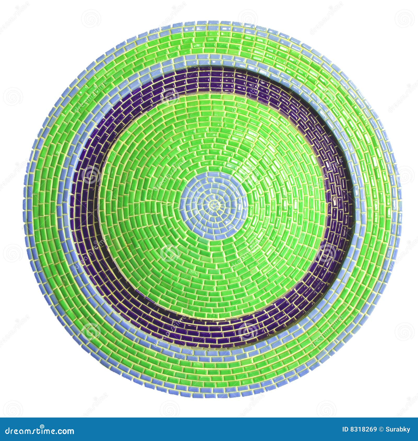 Circle mosaic. stock image. Image of stone, craft, bathroom - 8318269