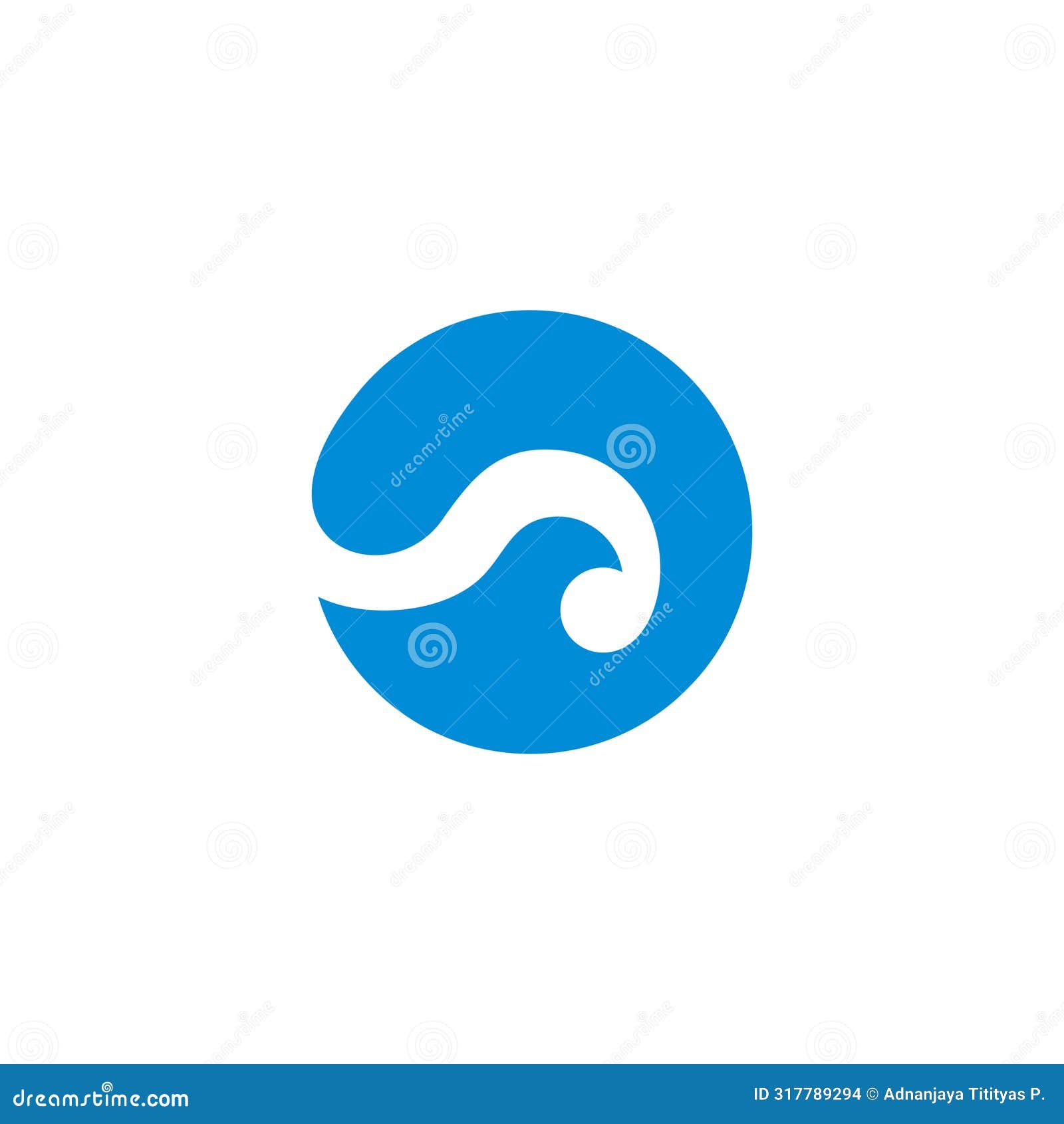 Circle Motion Waves Blue Logo Vector Stock Vector - Illustration of ...