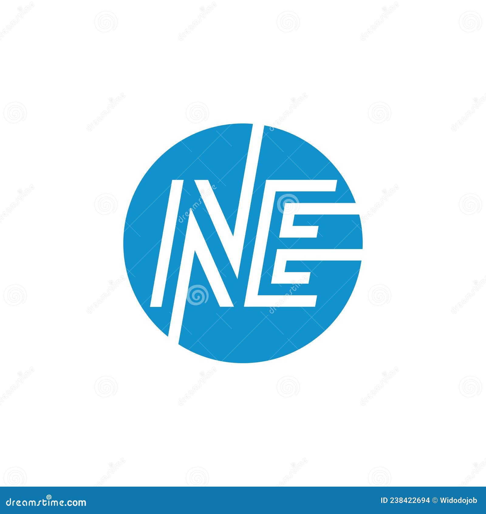 Circle NE Logo Design Concept. Stock Vector - Illustration of design ...