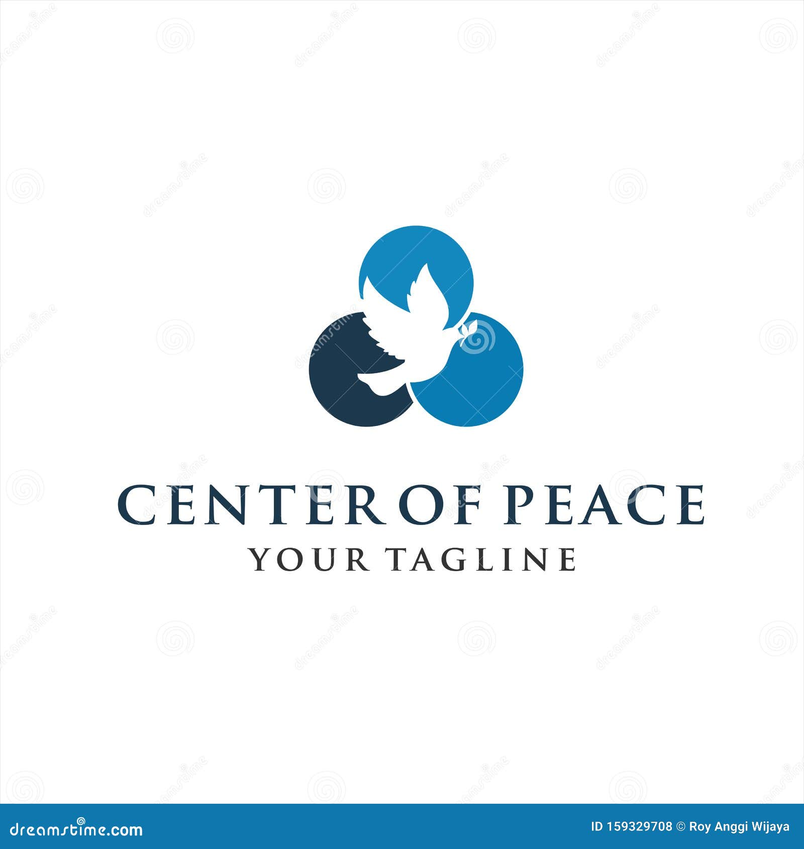 Center of Peace Logo Design Idea and Concept Stock Vector ...