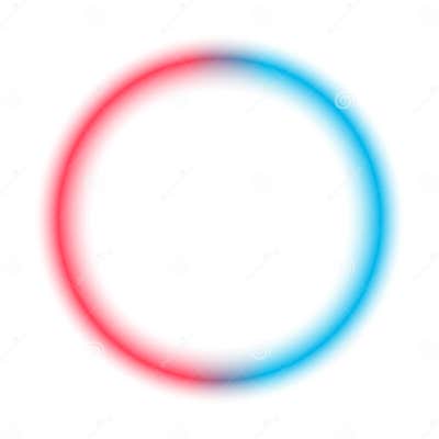 Circle neon blue red frame stock vector. Illustration of frame - 302794406
