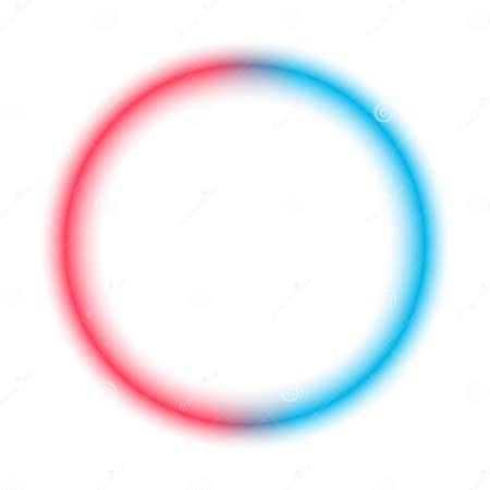 Circle neon blue red frame stock vector. Illustration of frame - 302794406