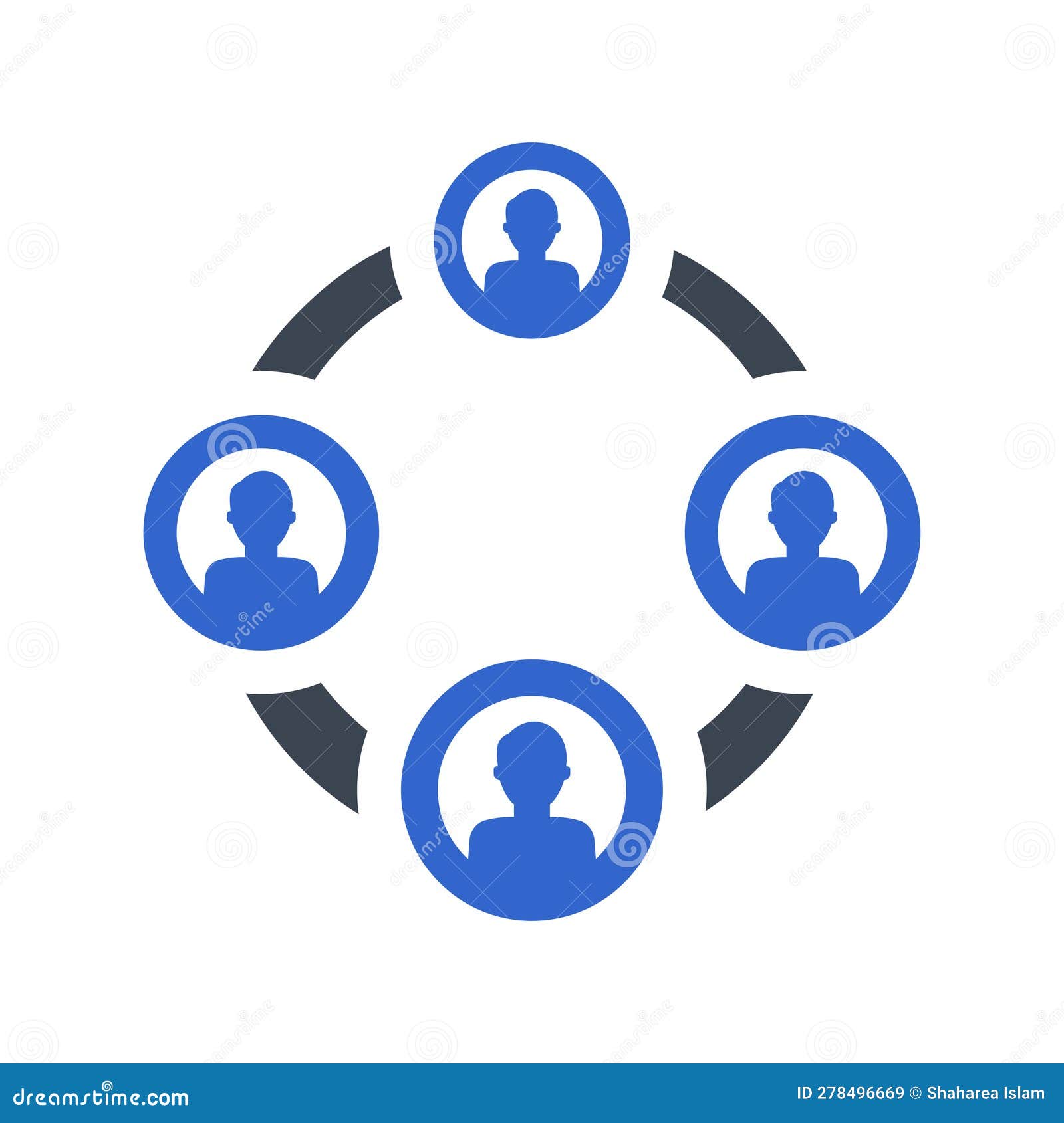 Circle network icon stock vector. Illustration of circles - 278496669