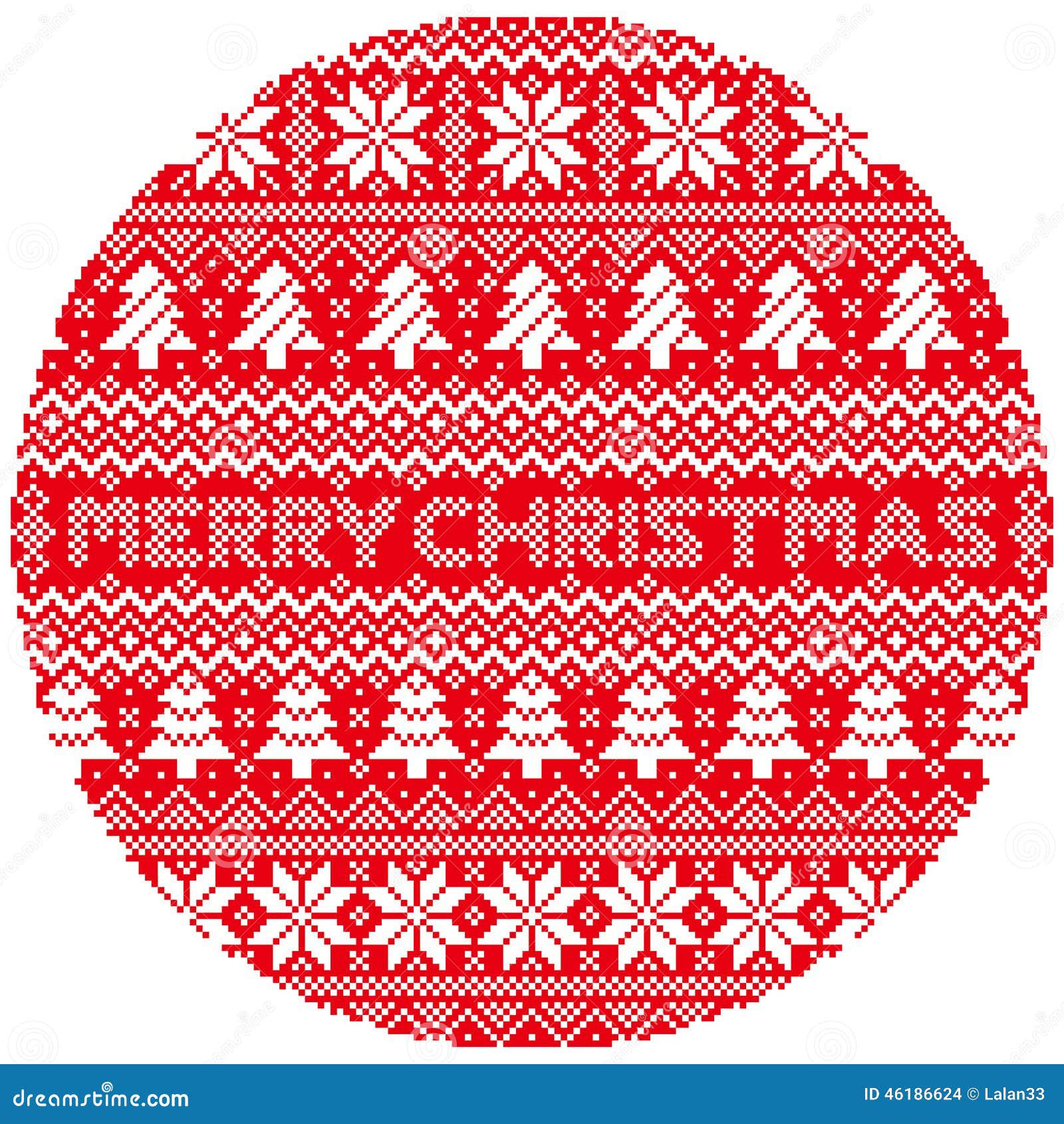 Circle Of Nordic Pattern. Vector Illustration | CartoonDealer.com #46186624