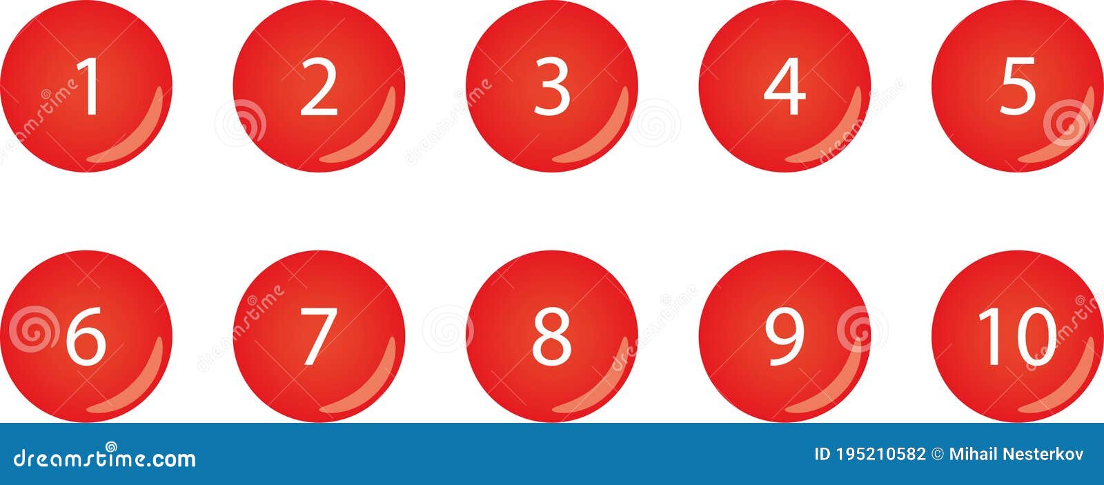 Circle with numbers stock vector. Illustration of market - 195210582