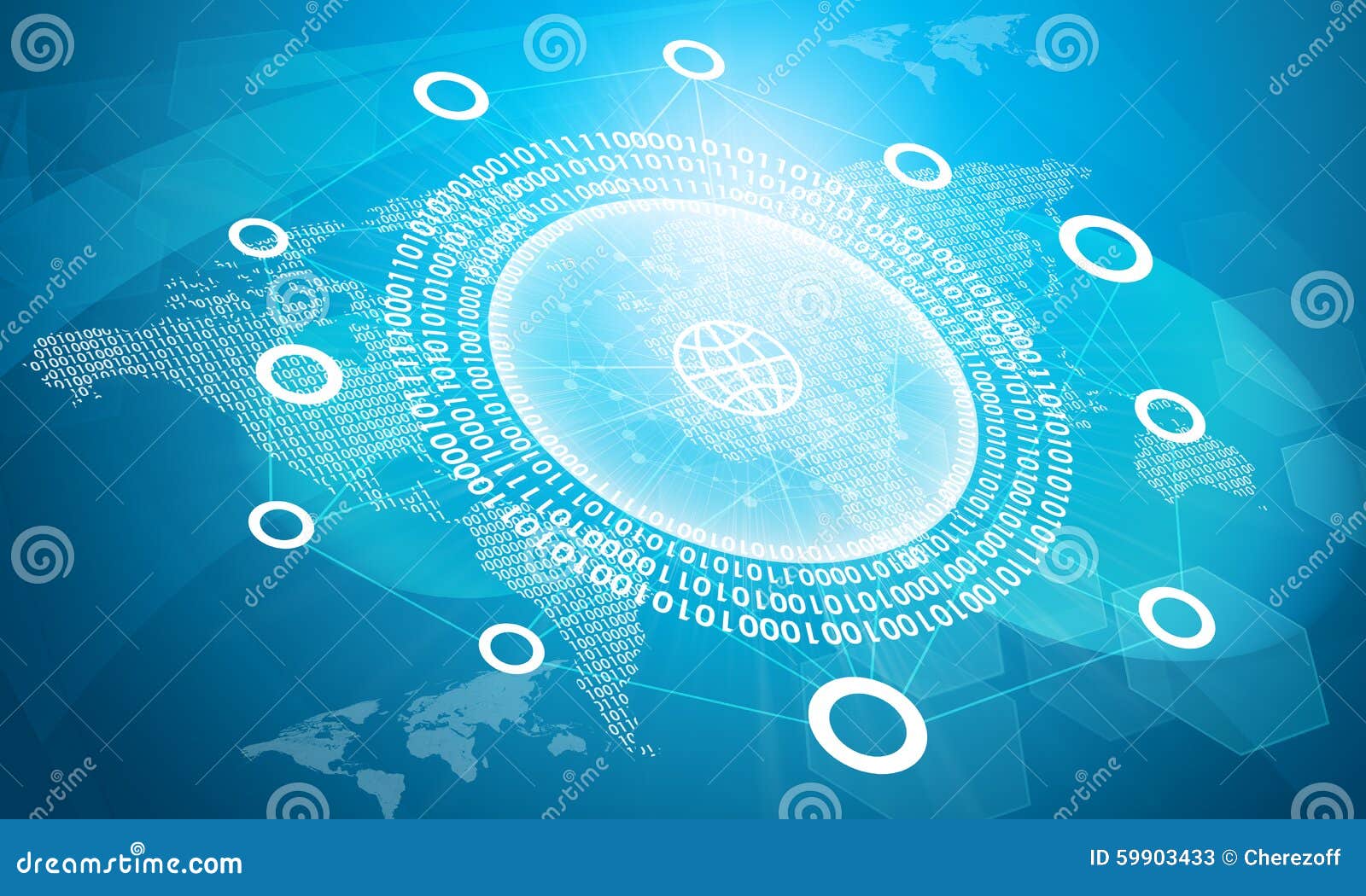 Circle Of Numbers With World Map Royalty-Free Stock Photo ...