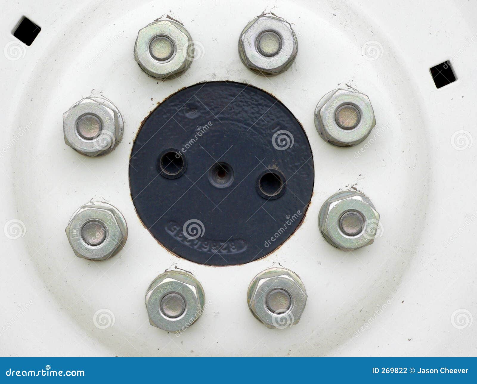 Circle of Nuts stock photo. Image of sound, tire, secure - 269822