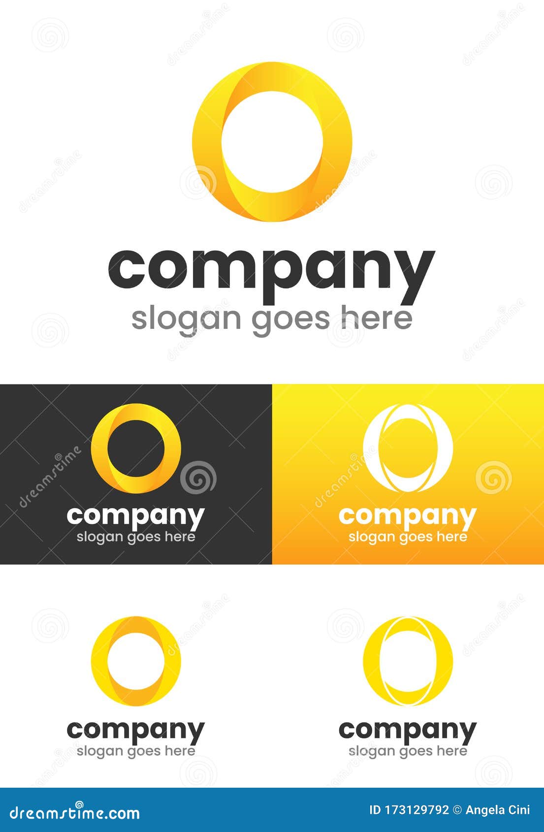 Circle O Logo Design 3D stock vector. Illustration of letter - 173129792