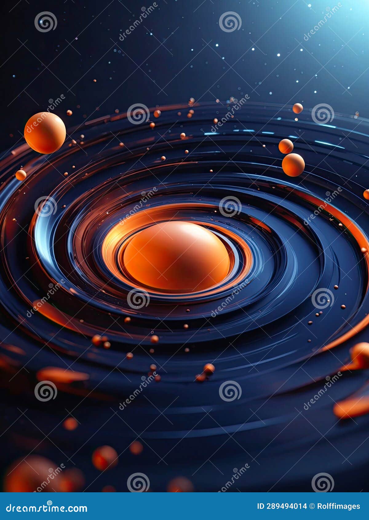 Circle Orbit Rotation Abstract Background Stock Illustration ...