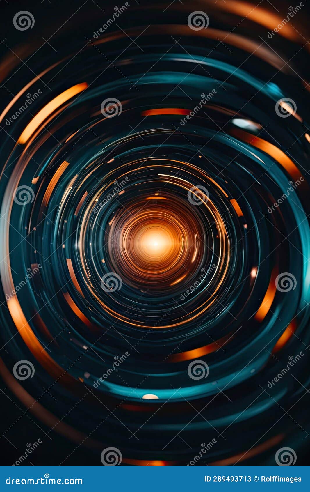 Circle Orbit Rotation Abstract Background with Space Stock Illustration ...