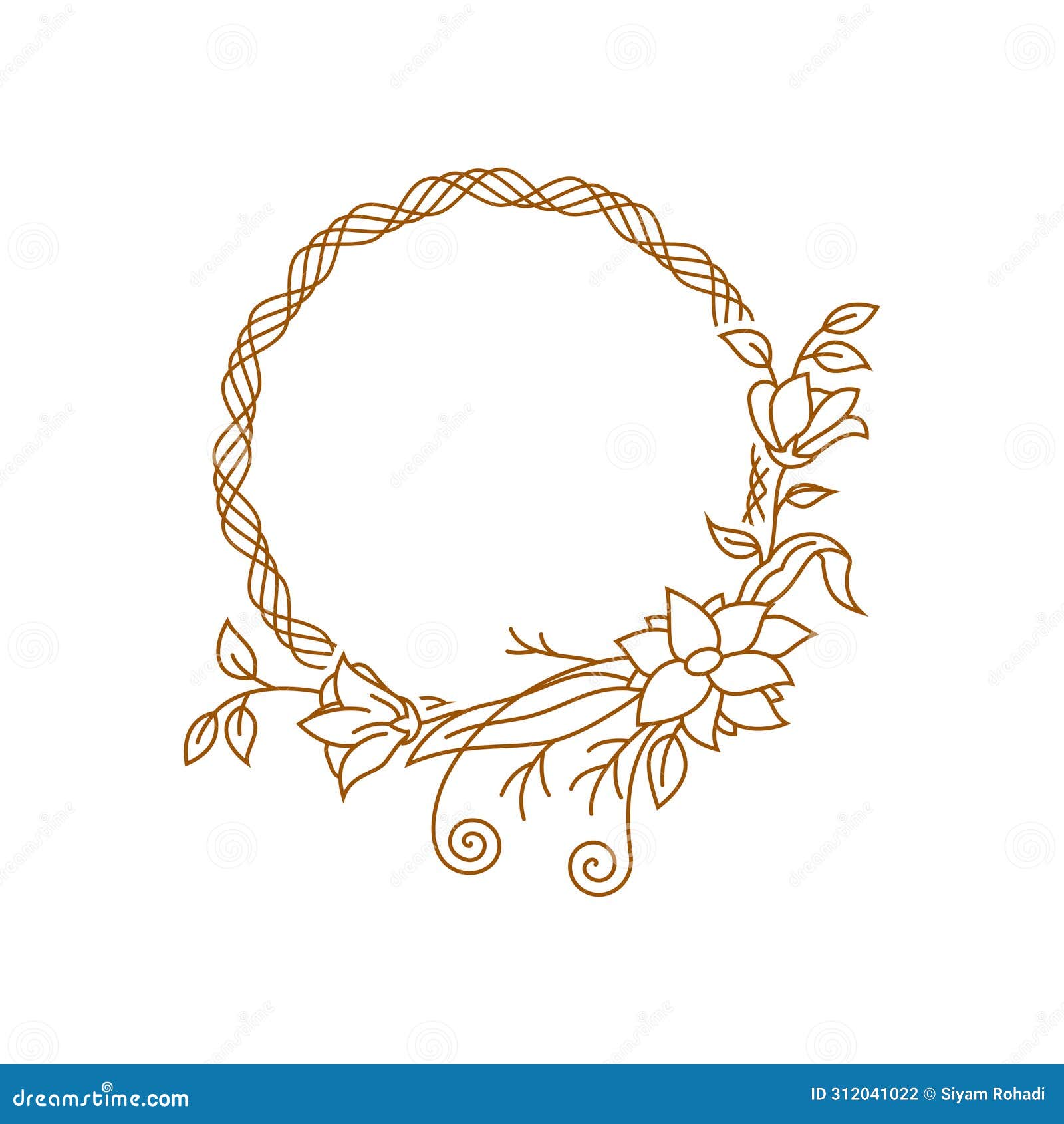 Circle ornament logo stock vector. Illustration of retro - 312041022