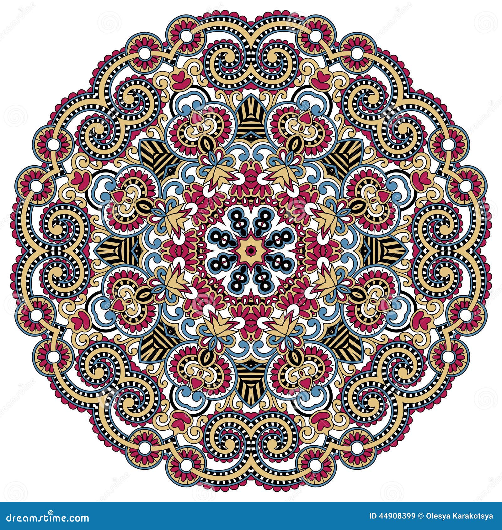 Circle ornament stock vector. Illustration of ancient - 44908399