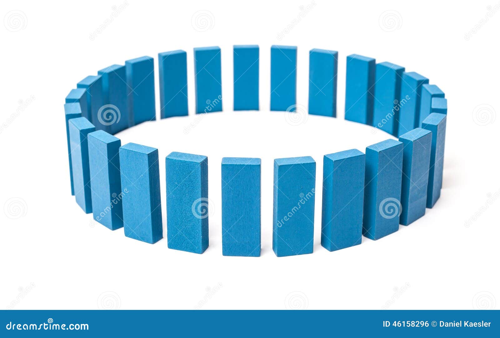 Circle out of blue blocks stock photo. Image of loyalty - 46158296