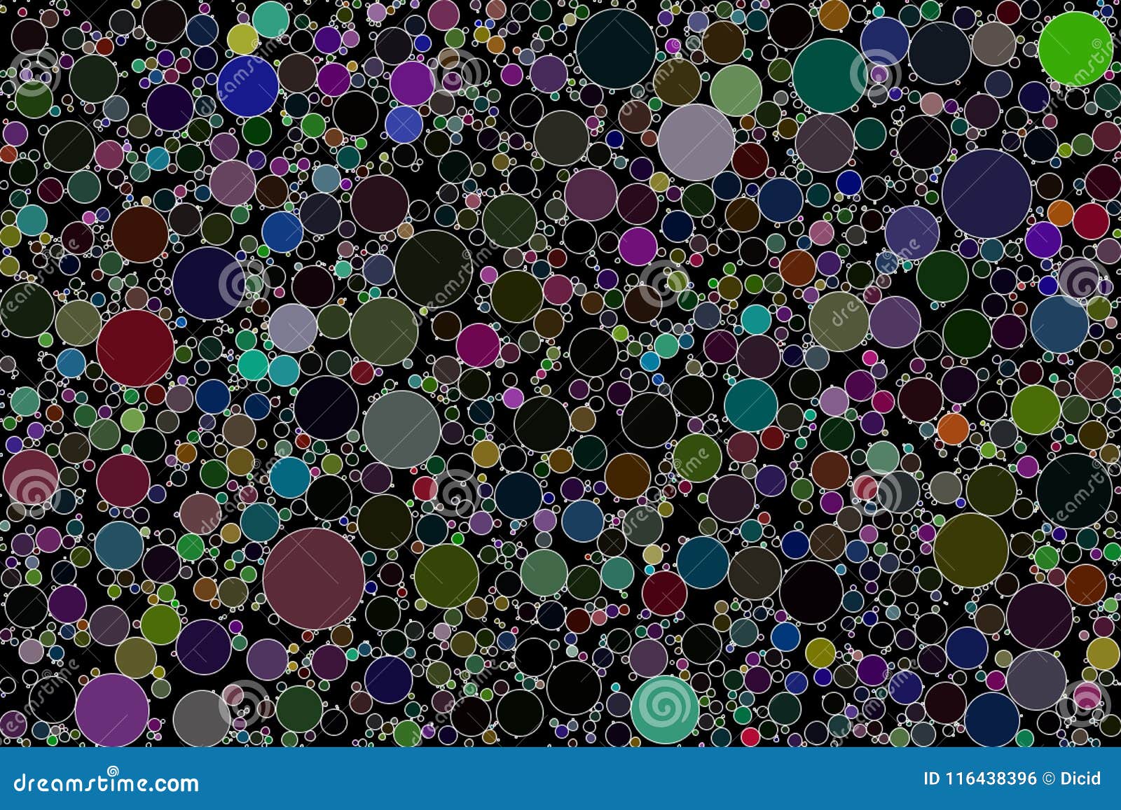 Circle Packing Abstract Background Image Stock Photo | CartoonDealer ...