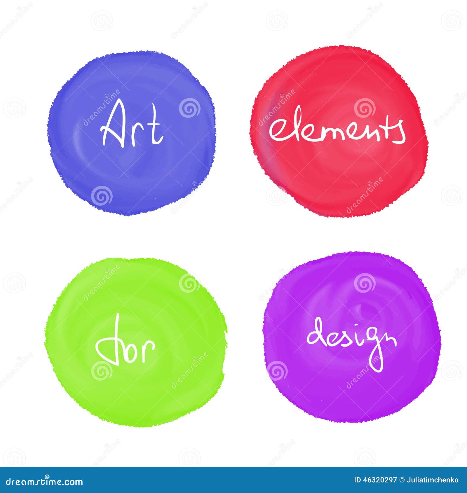 Circle paint drop set stock vector. Illustration of abstract - 46320297