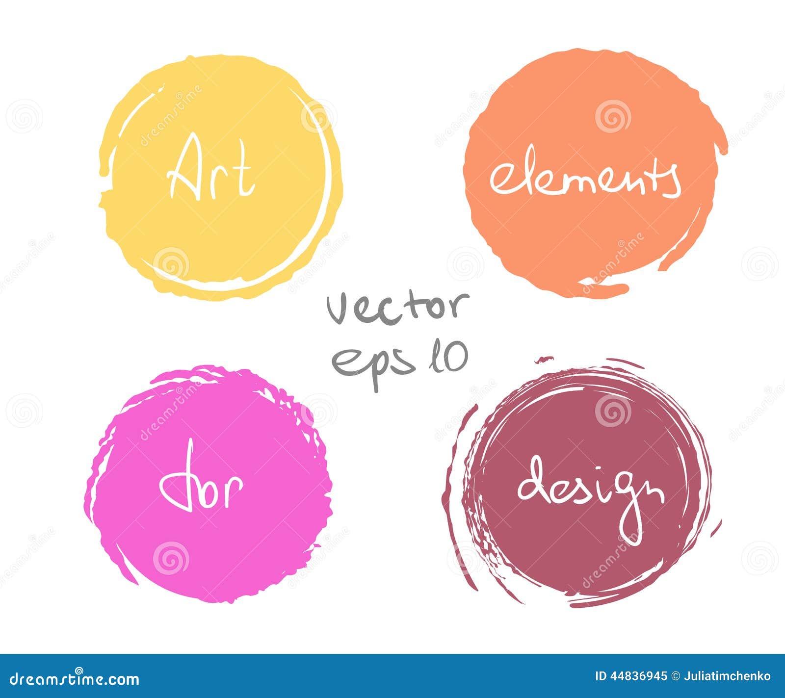 Circle paint drop set stock vector. Illustration of graphic - 44836945