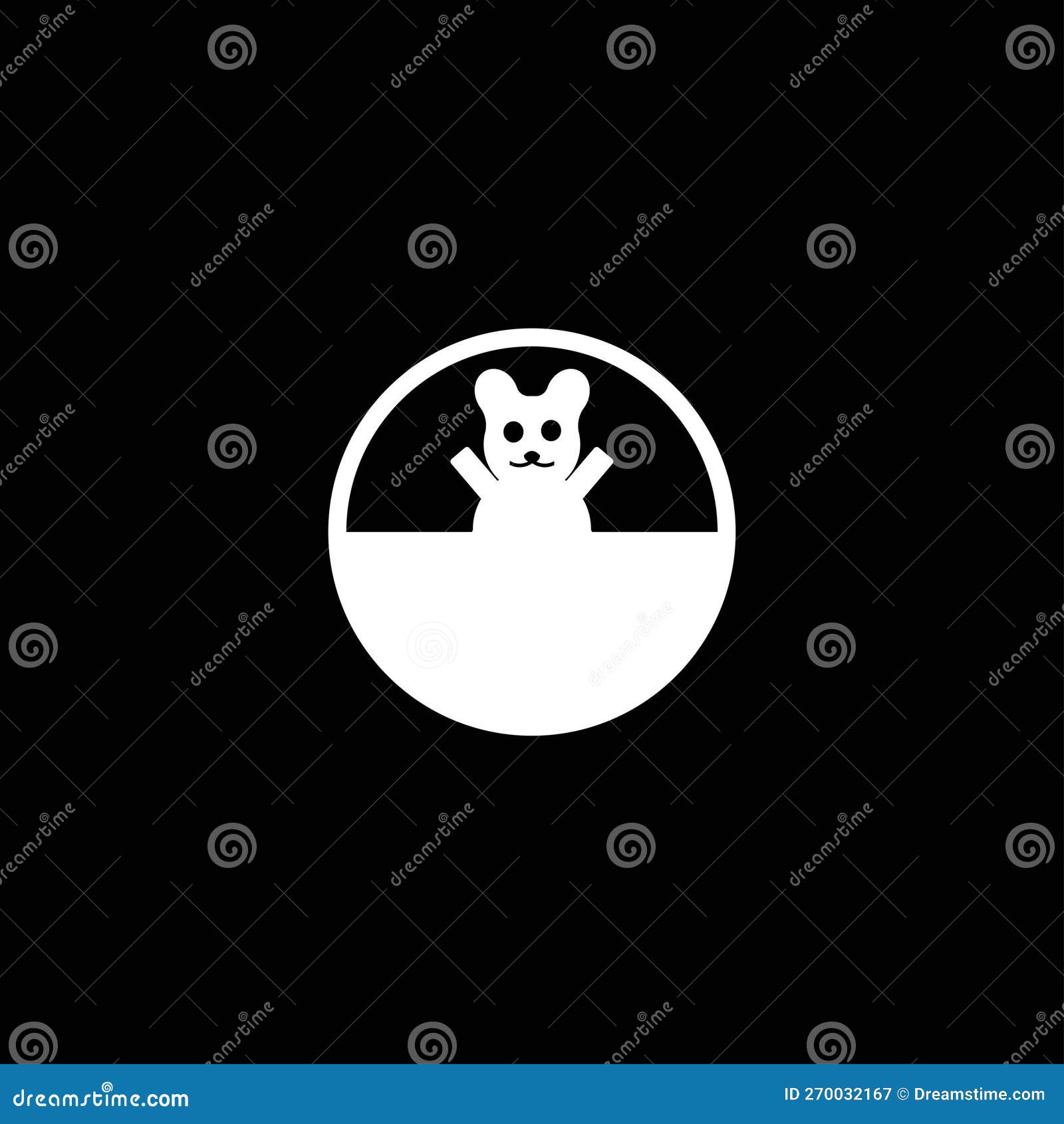 Circle Panda Vector Logo Design . Panda Icon Stock Vector ...