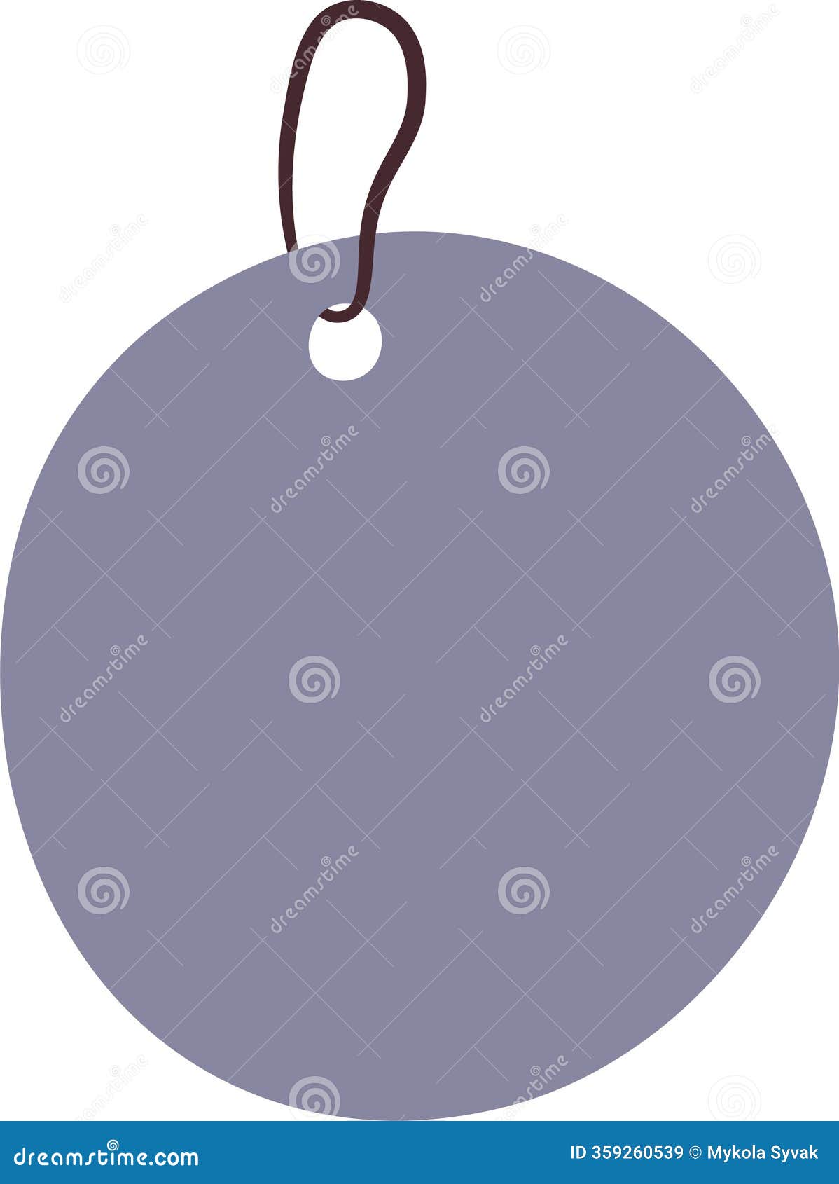 Circle Paper Tag Hanging stock illustration. Illustration of shape ...