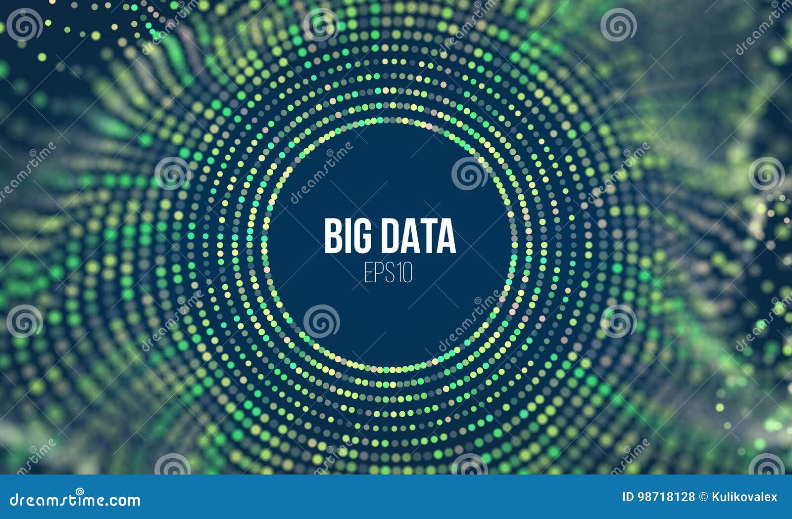 Abstract Bigdata Coding Science Background Circle Geometric Particle 0065