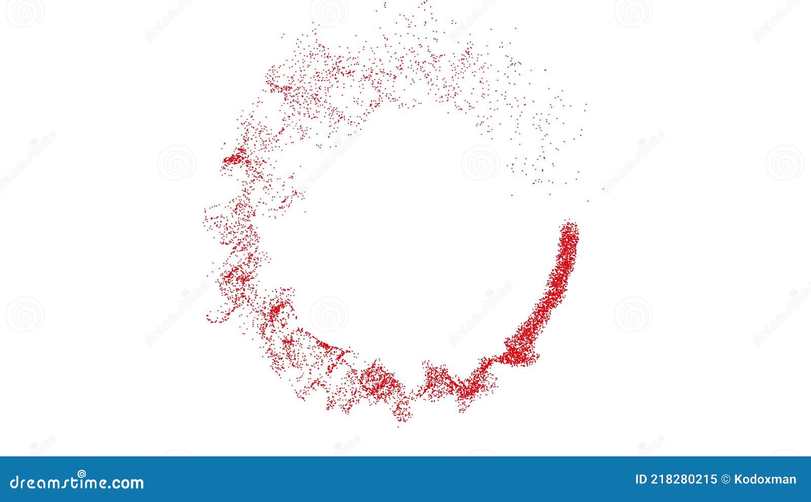 Circle Particles Trails 3D Rendering Animation Stock Video - Video of ...