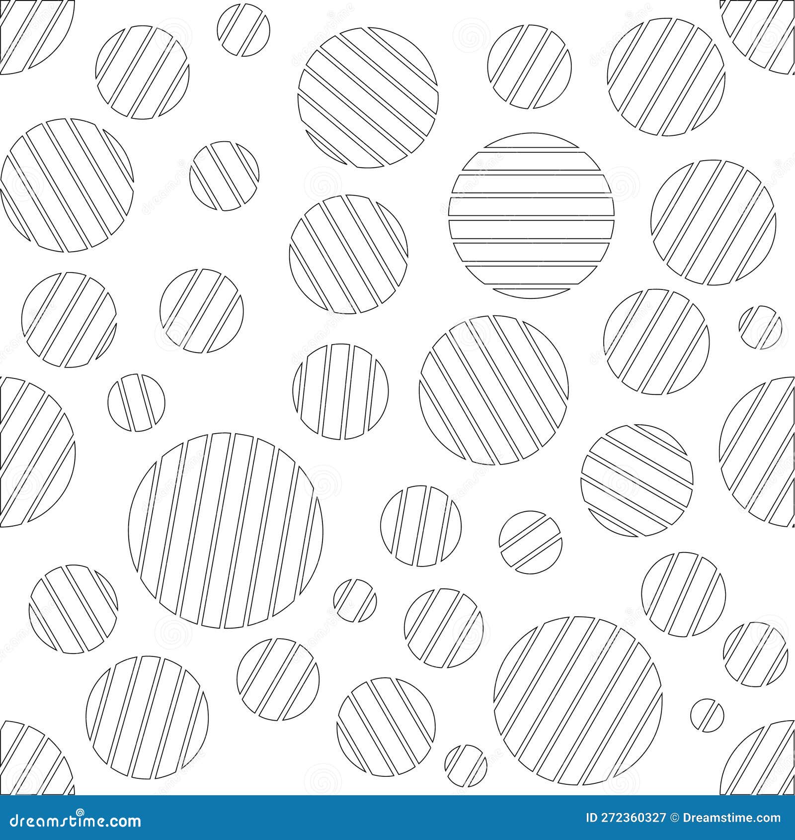 Black and White Circle Stripe Geometric Pattern Stock Vector ...