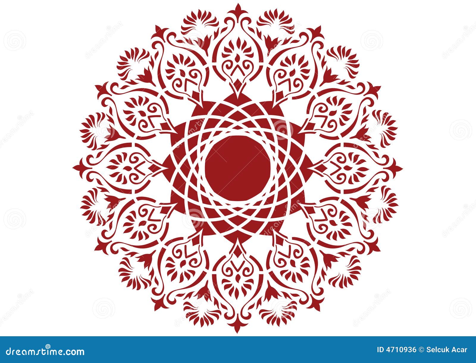 Circle pattern stock vector. Illustration of calligraphy - 4710936