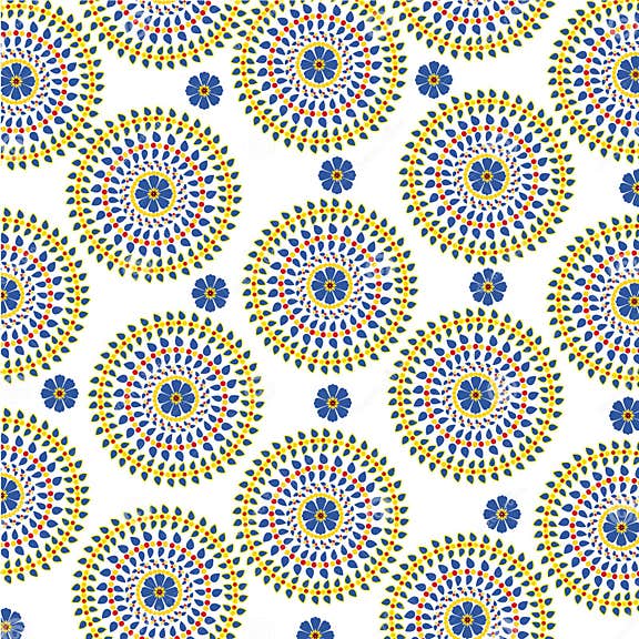 Circle pattern stock vector. Illustration of textile, texture - 9425029