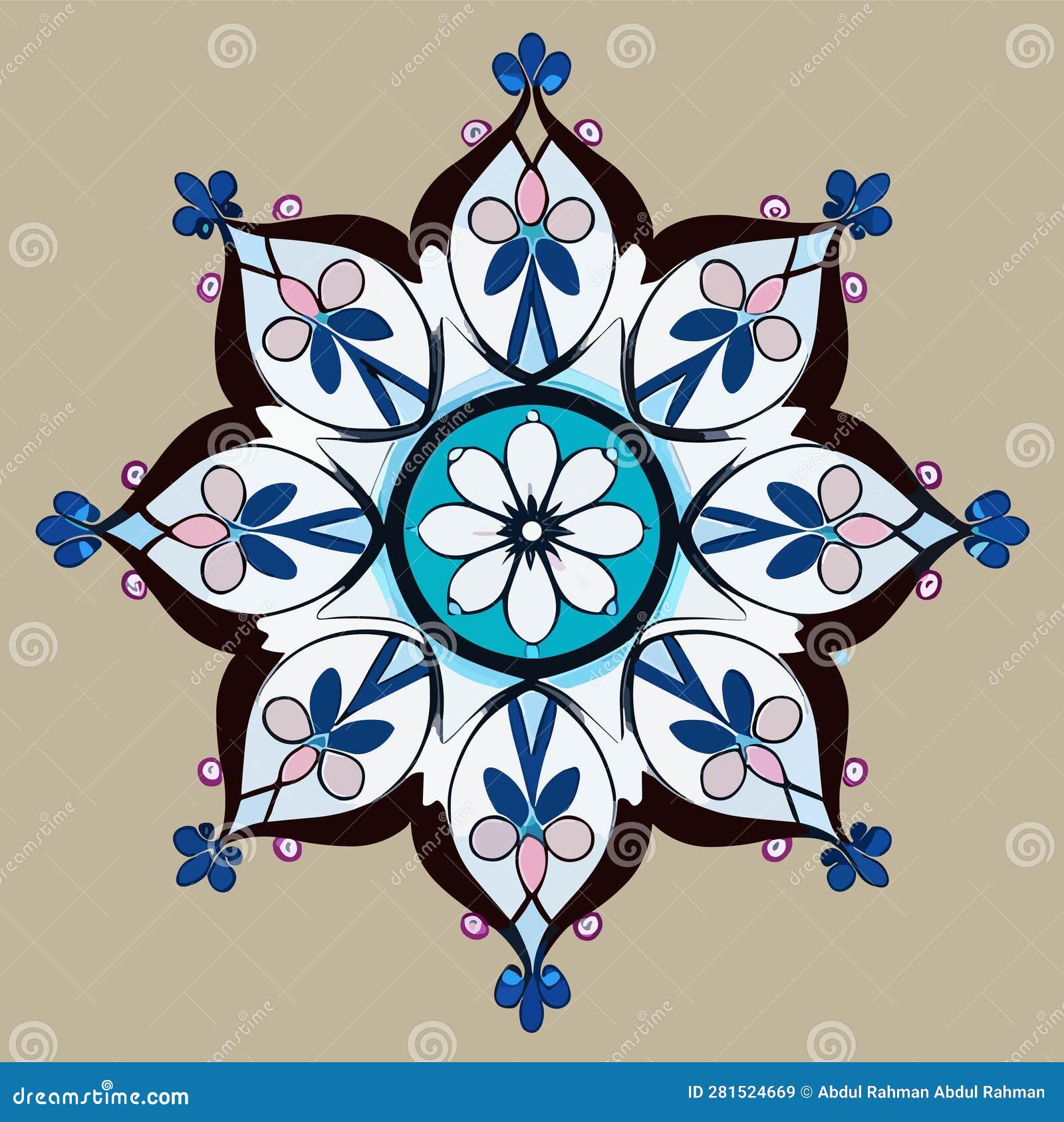 Circle Pattern Design, Black Circle Roun Stock Image | CartoonDealer ...