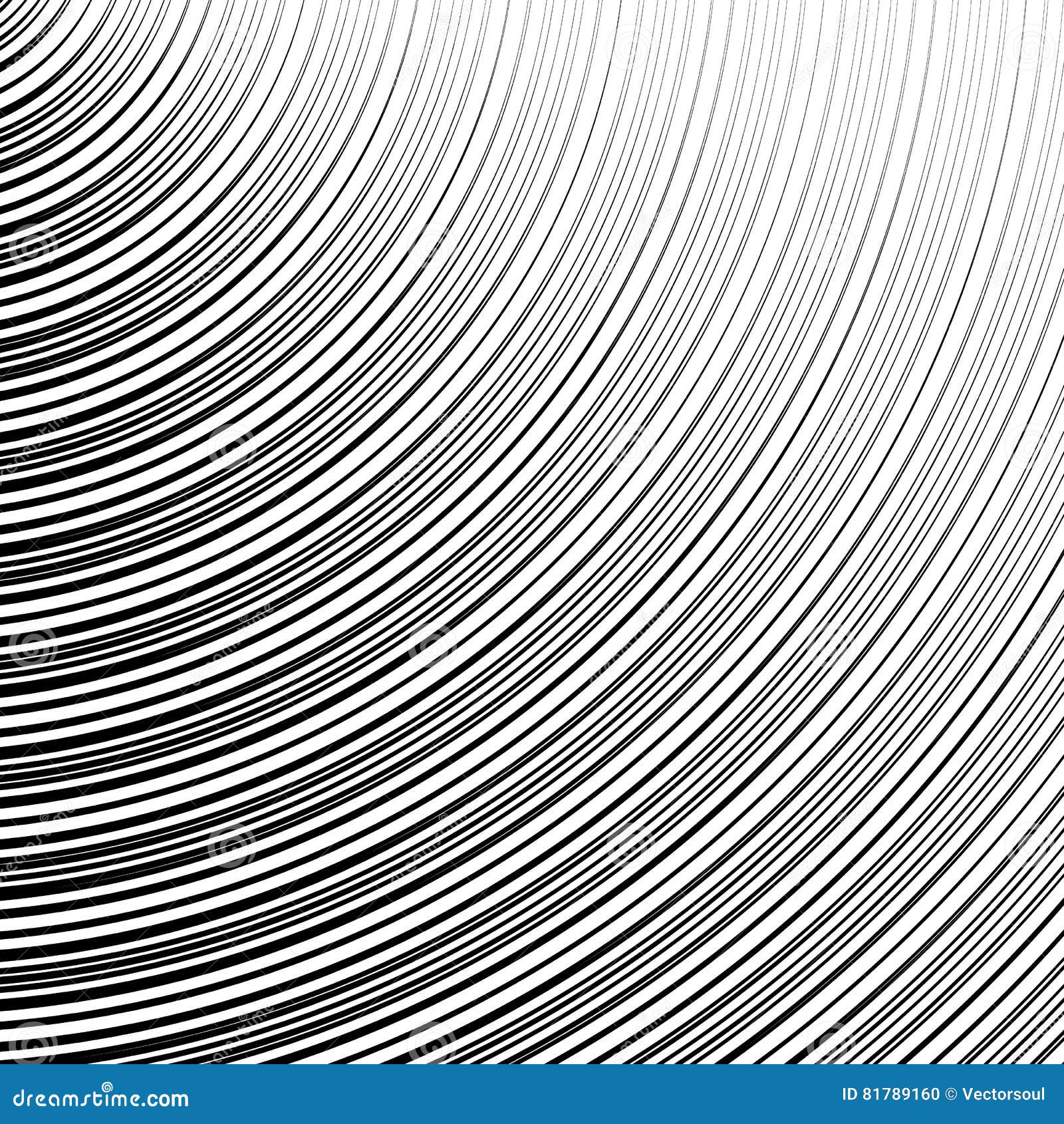 Circle Pattern with Dynamic, Irregular Lines. Geometric Circular Stock ...