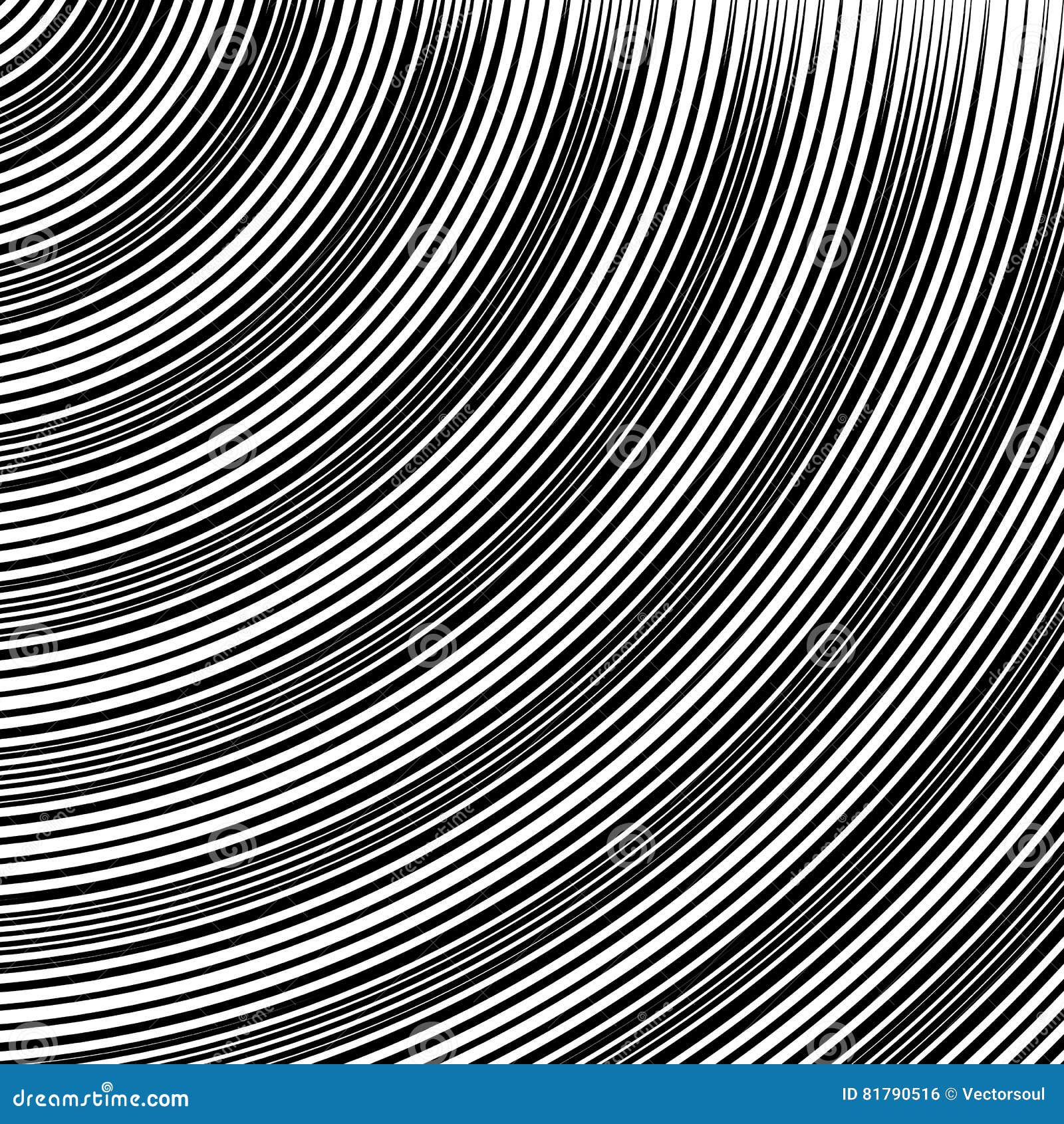 Circle Pattern with Dynamic, Irregular Lines. Geometric Circular Stock ...