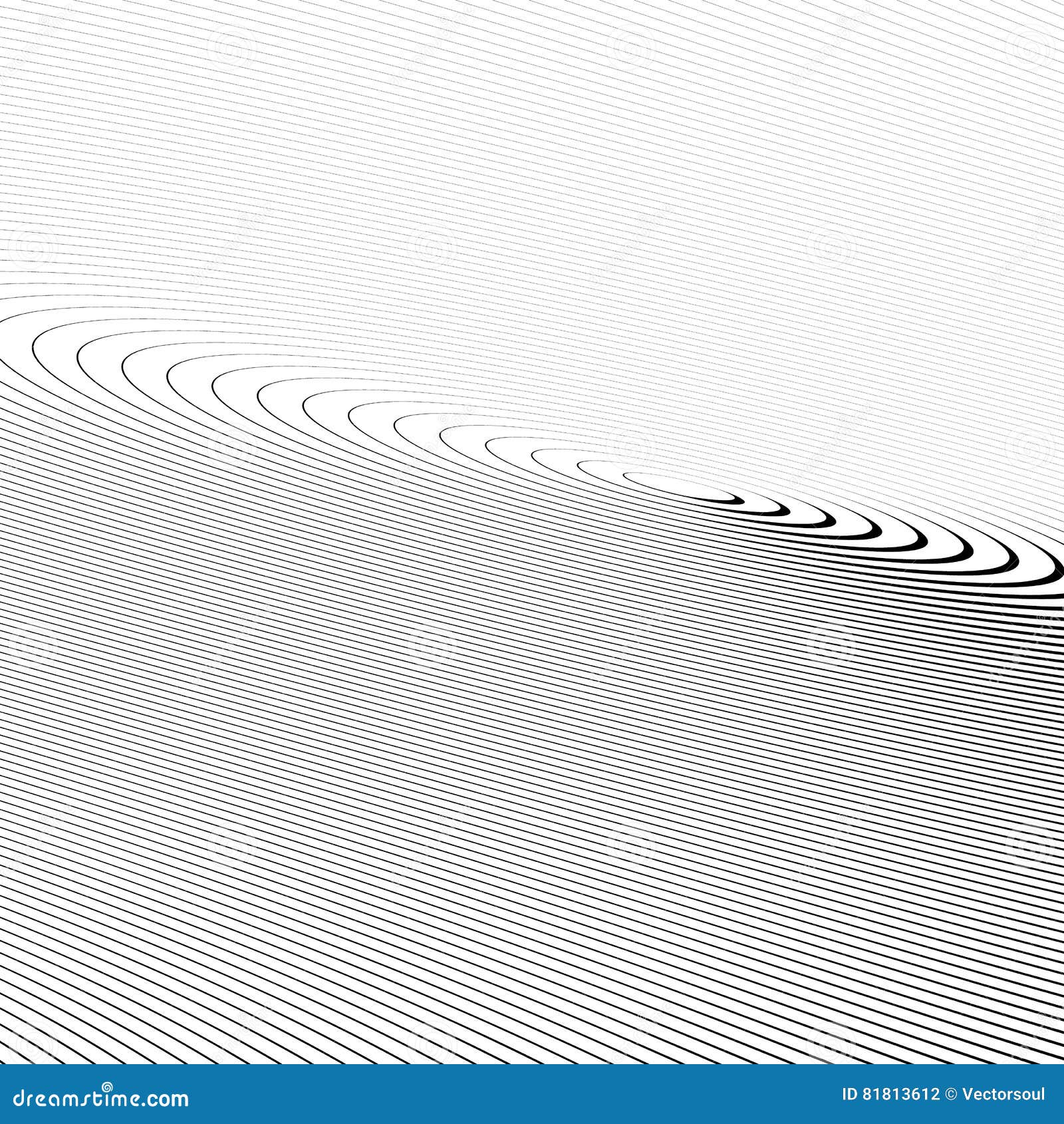 Circle Pattern with Dynamic, Irregular Lines. Geometric Circular Stock ...