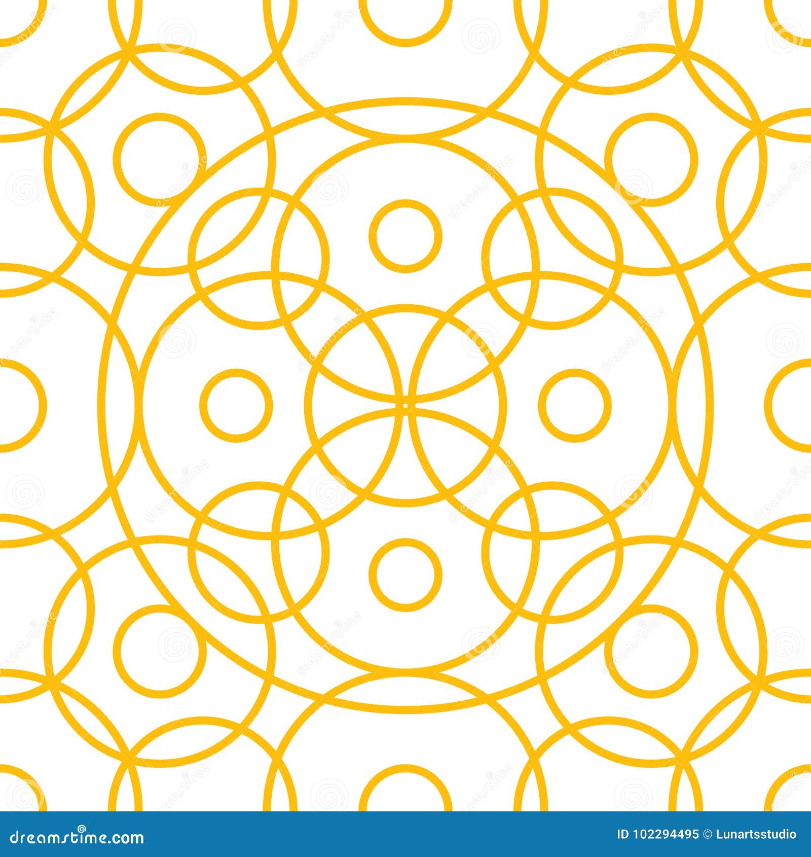 Circle Pattern Including Seamless Sample in Swatch Panel Stock ...