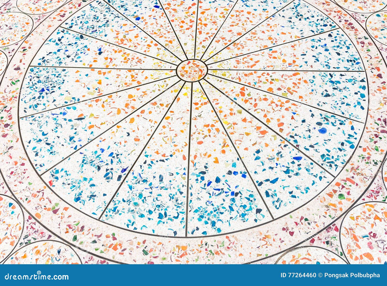 Circle Pattern on the Mable Floor Stock Photo - Image of mable ...