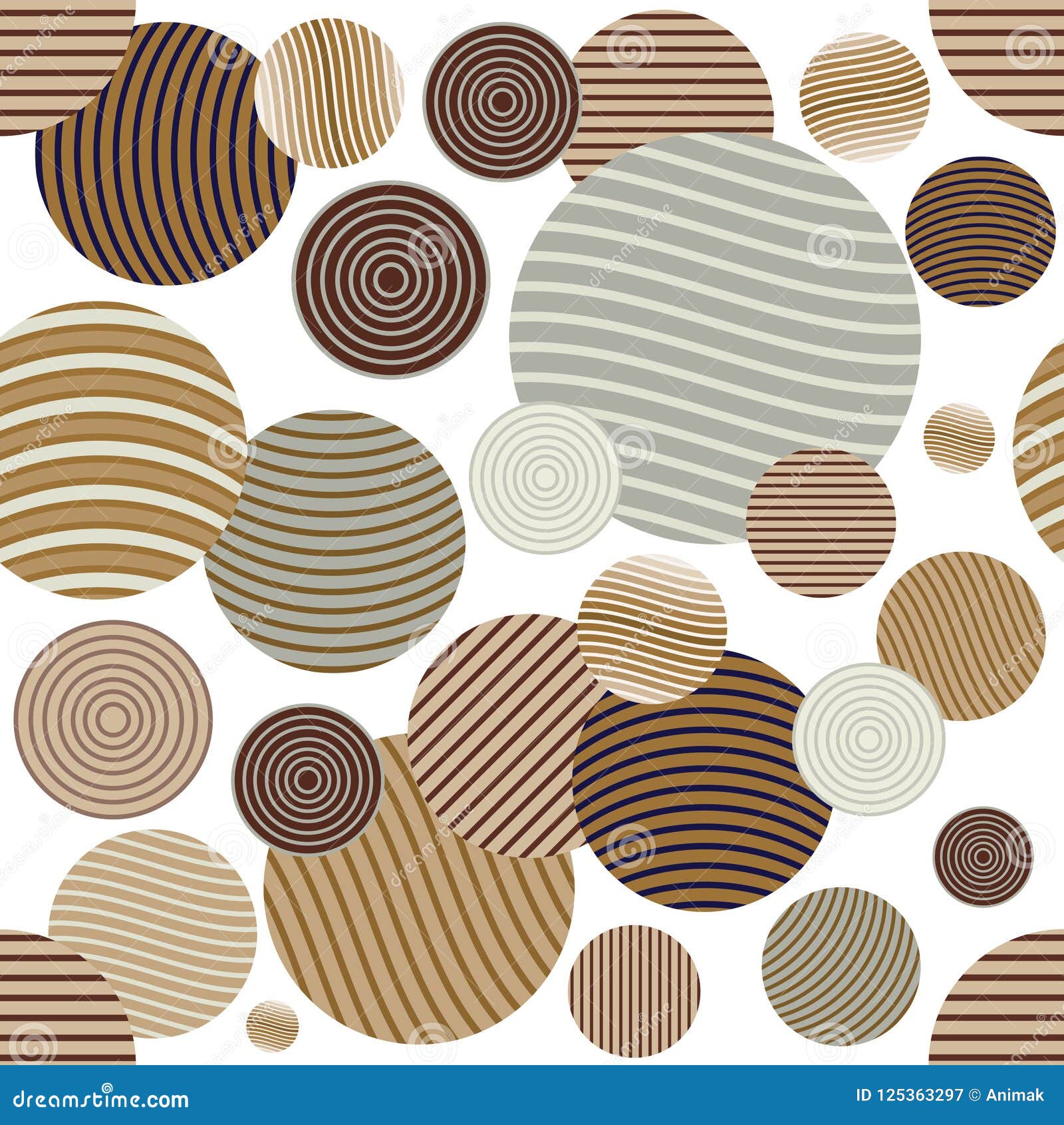 Circle Pattern. Modern Stylish Texture Stock Vector - Illustration of ...
