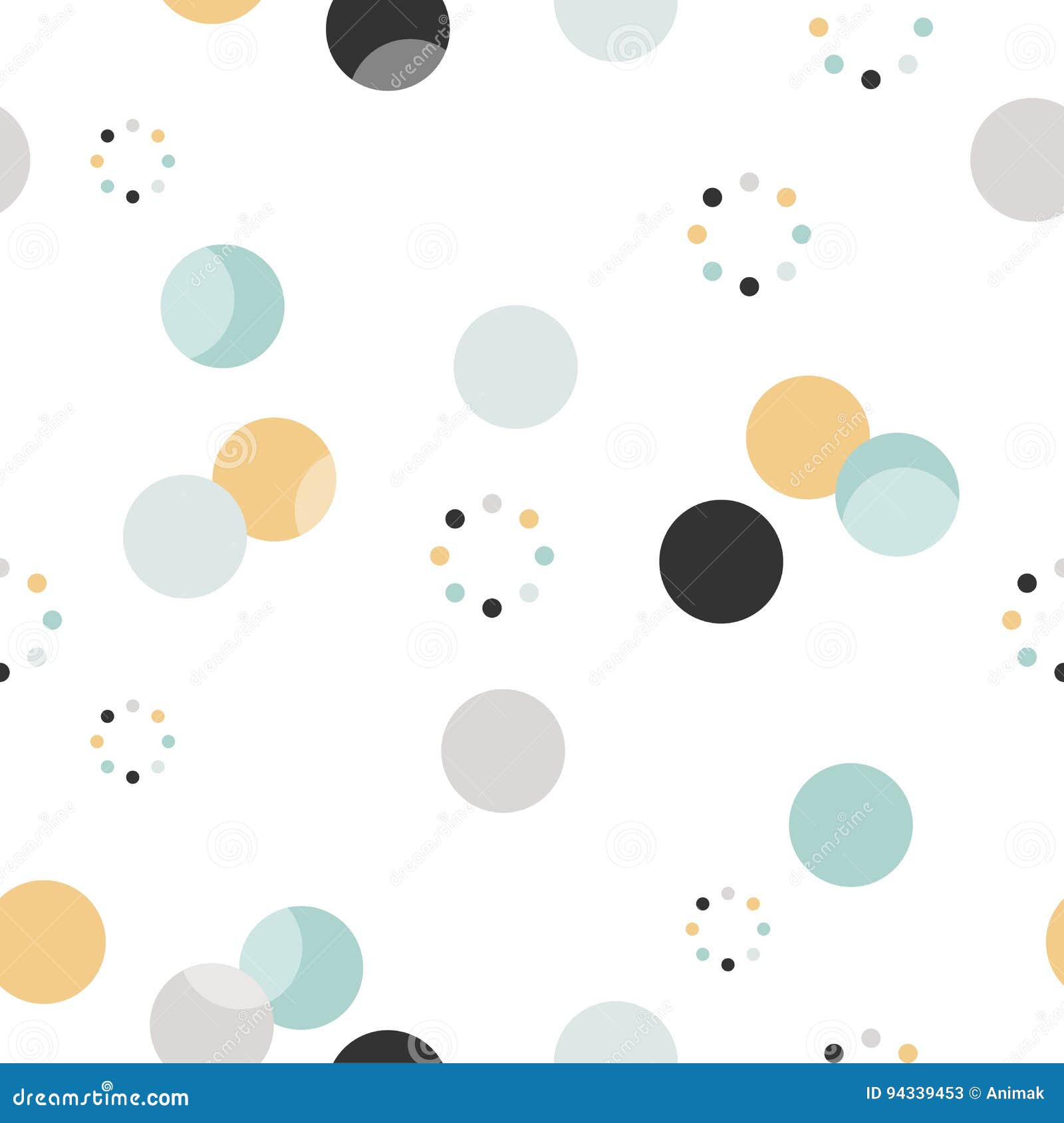 Circle Pattern Modern Stylish Texture Repeating Dot Round Abstract