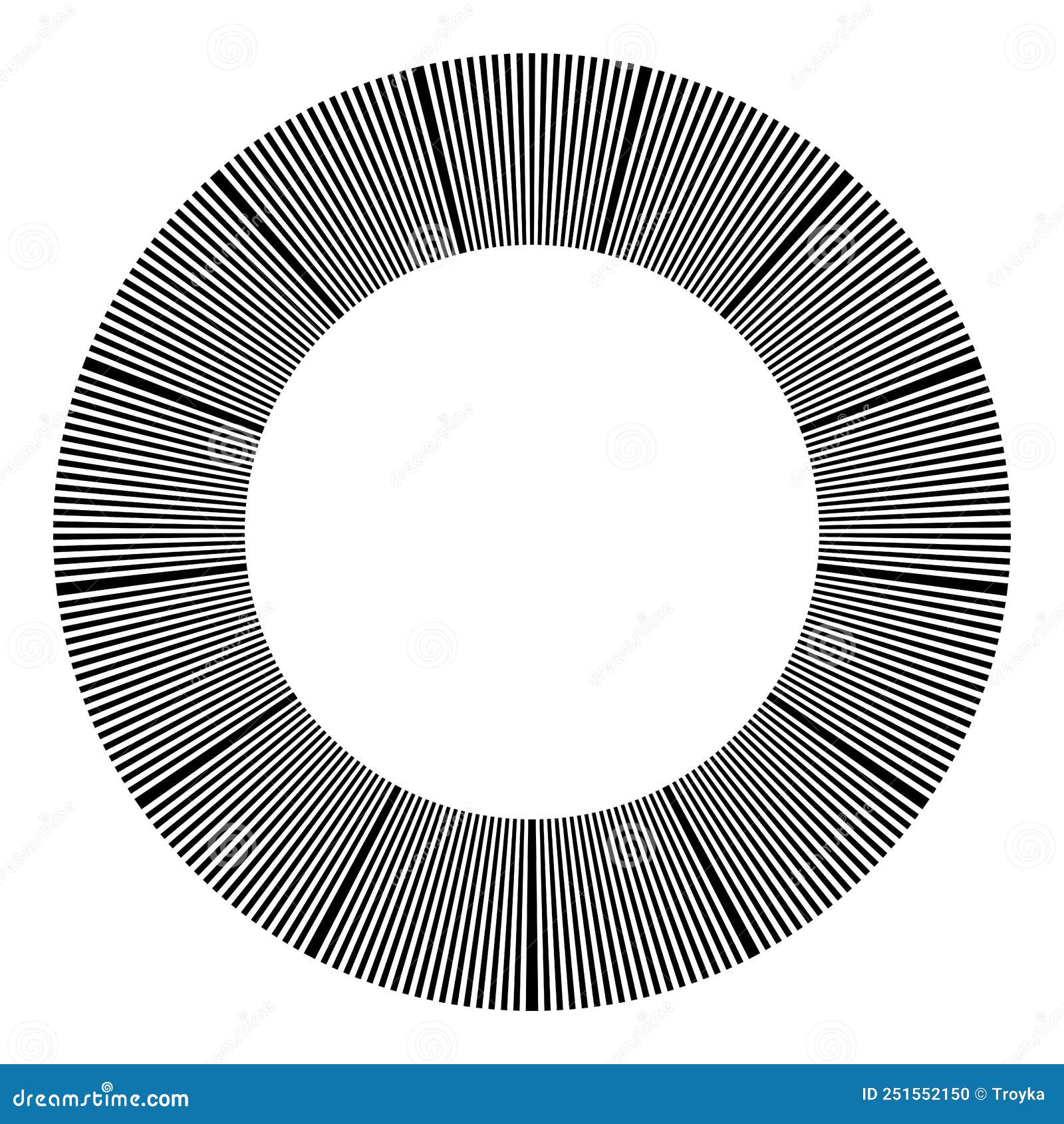 Circle Pattern for Round Frame. Abstract Geometric Design Element Stock ...