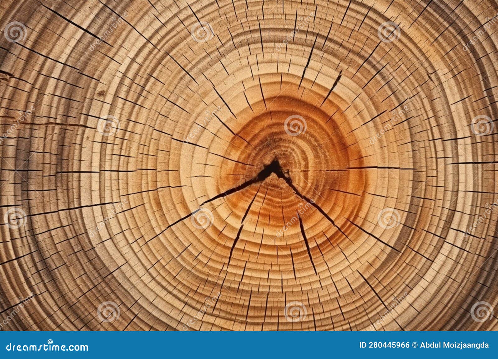 Circle Patterns Unveil The Annual Growth Rings Of A Cut Tree Stock ...